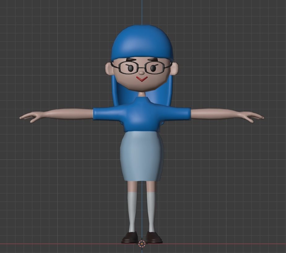 3D model Low poly cartoon characters 1 01 pack 3d model VR / AR / low ...