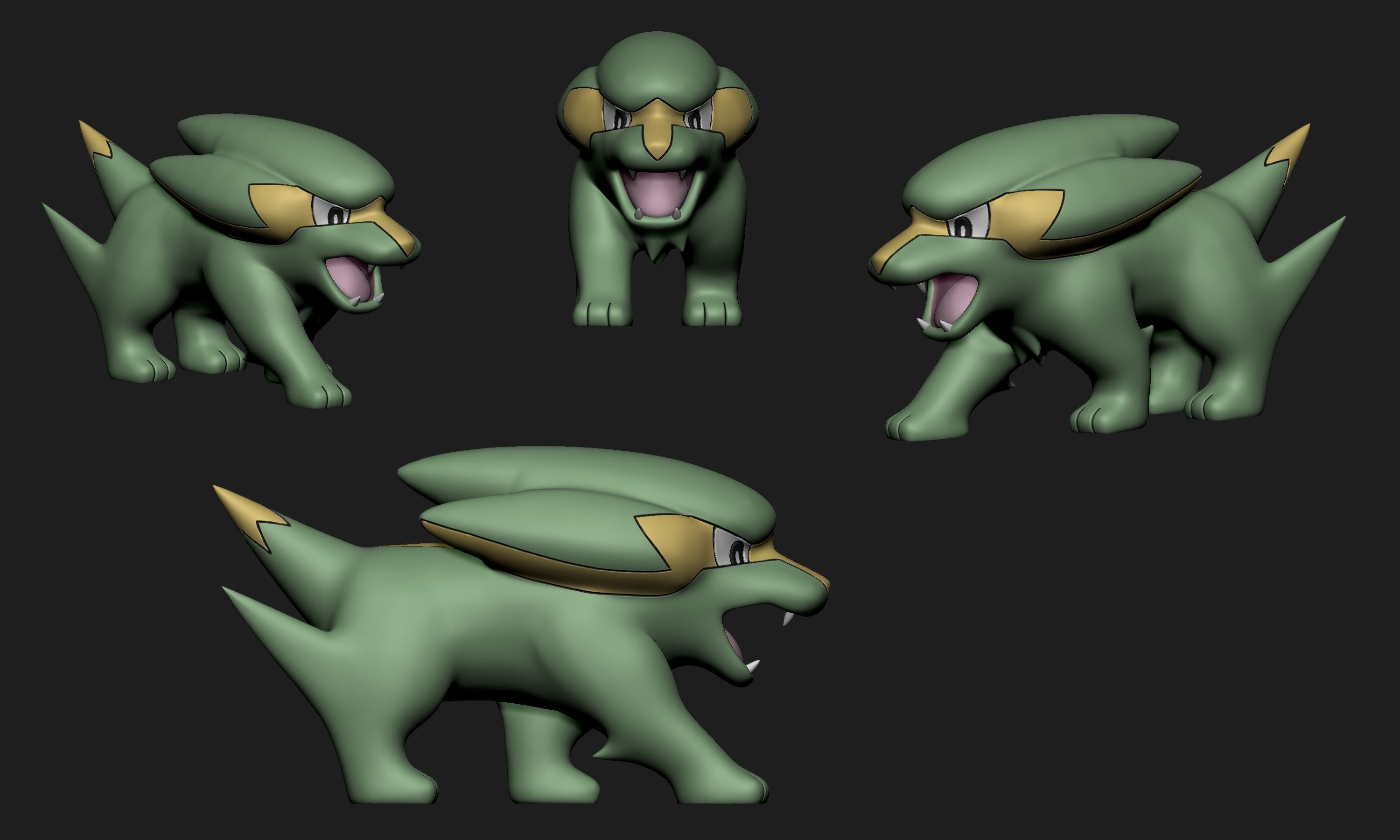 Pokemon - Electrike 3D model 3D printable | CGTrader