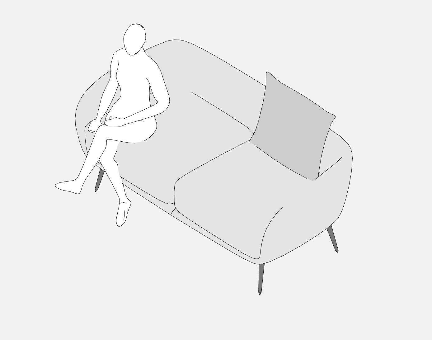 Sitting Girl in Revit Solid 3D model | CGTrader