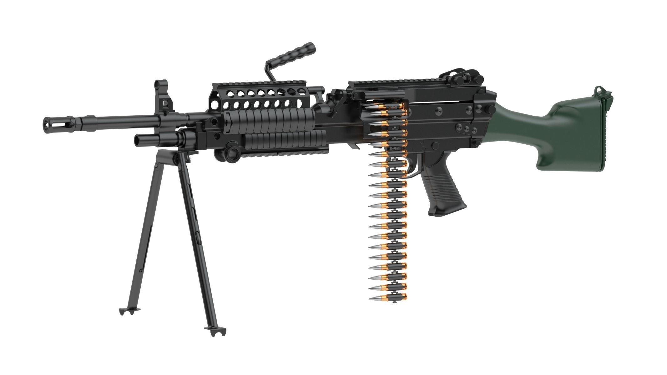 Mk 48 Machine Gun 3D model | CGTrader