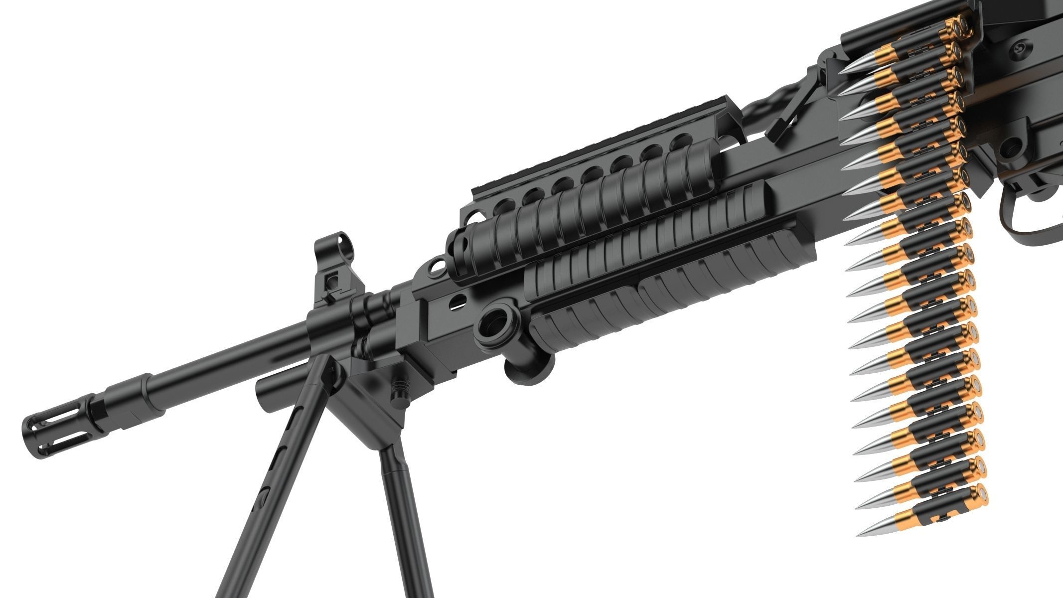 Mk 48 Machine Gun 3D model | CGTrader