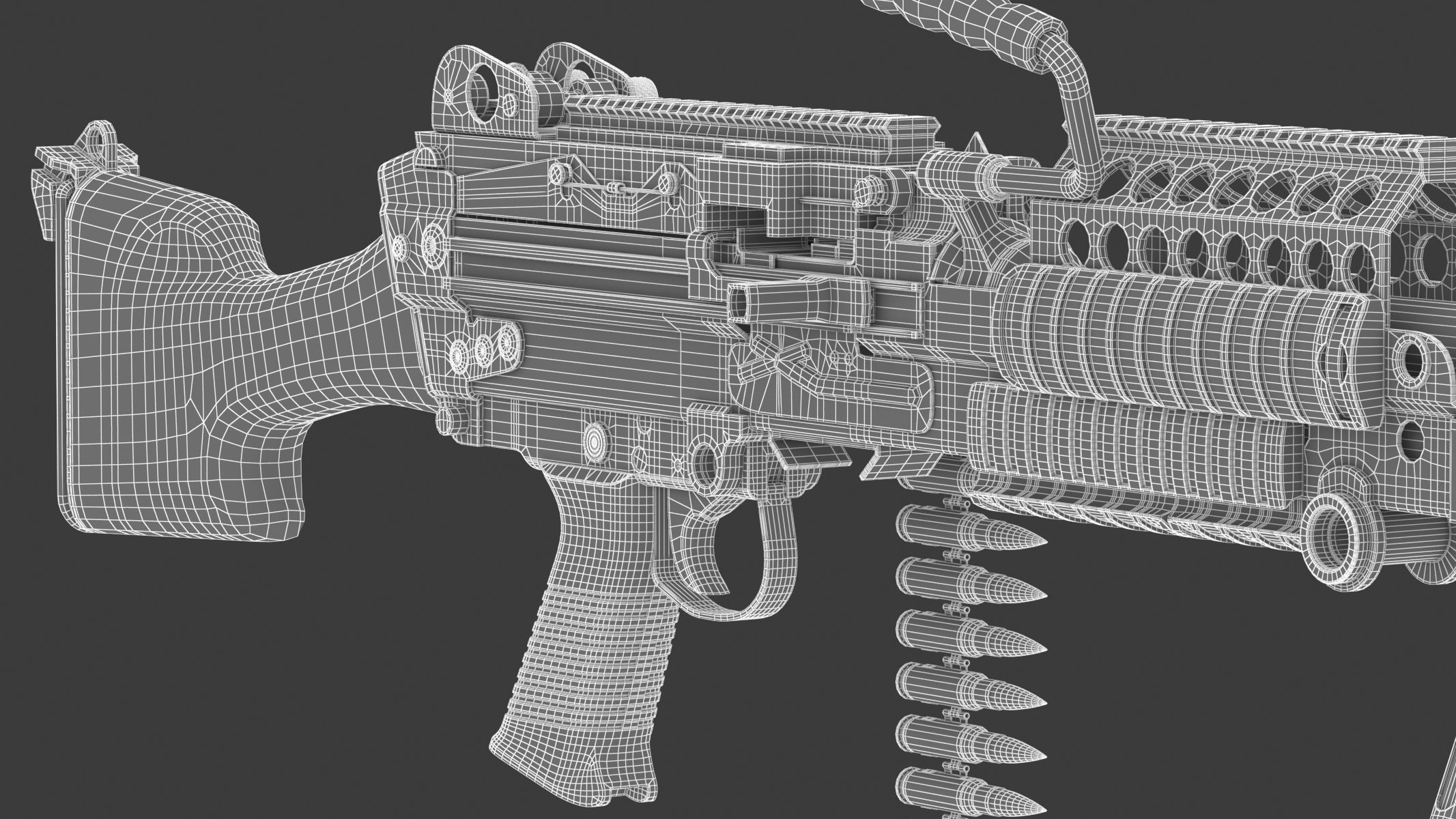 Mk 48 Machine Gun 3D model | CGTrader