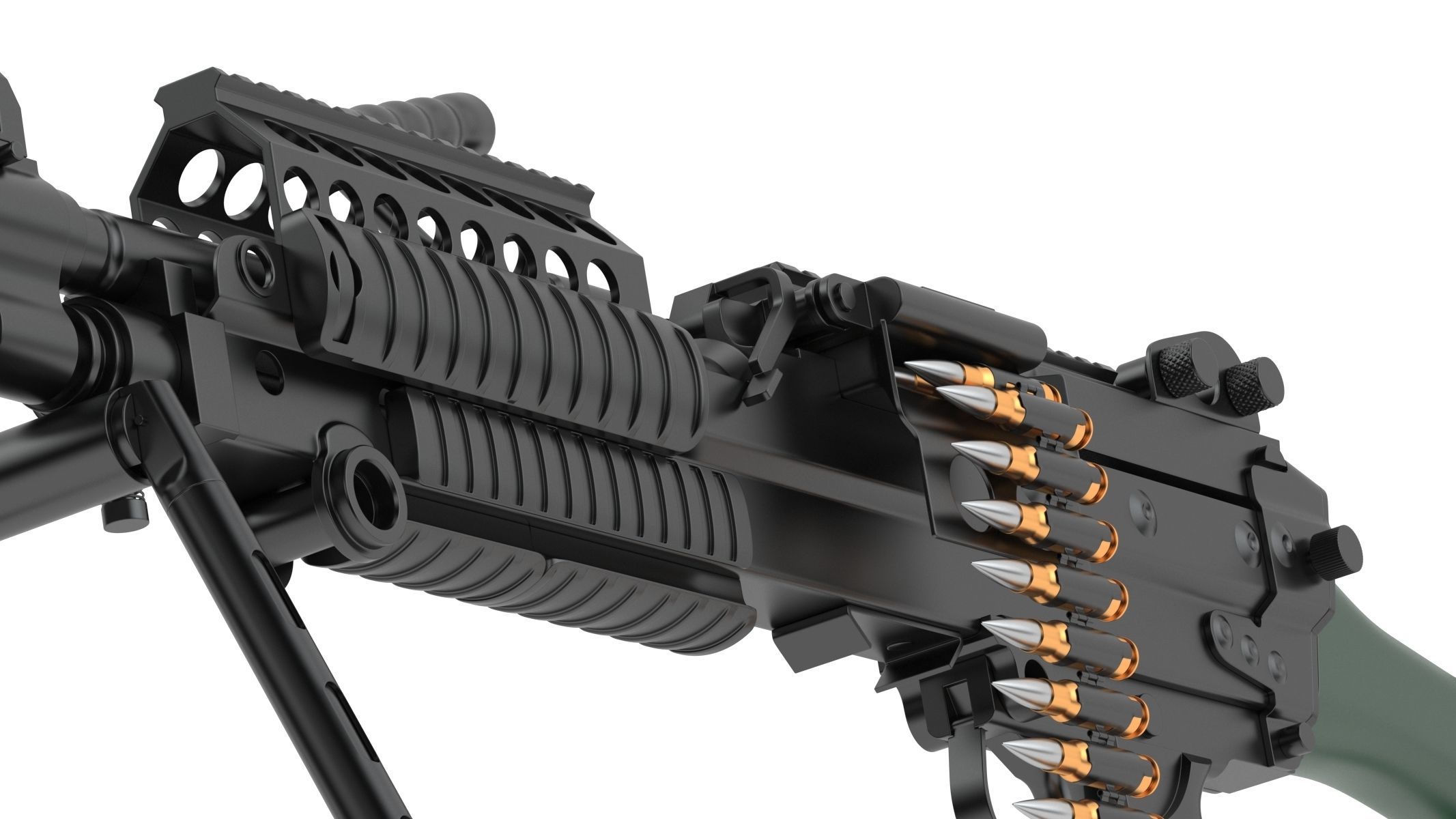 Mk 48 Machine Gun 3D model | CGTrader