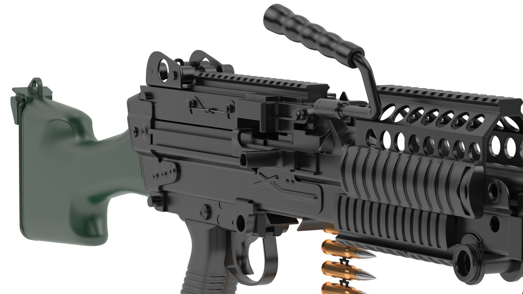 Mk 48 Machine Gun 3D model | CGTrader