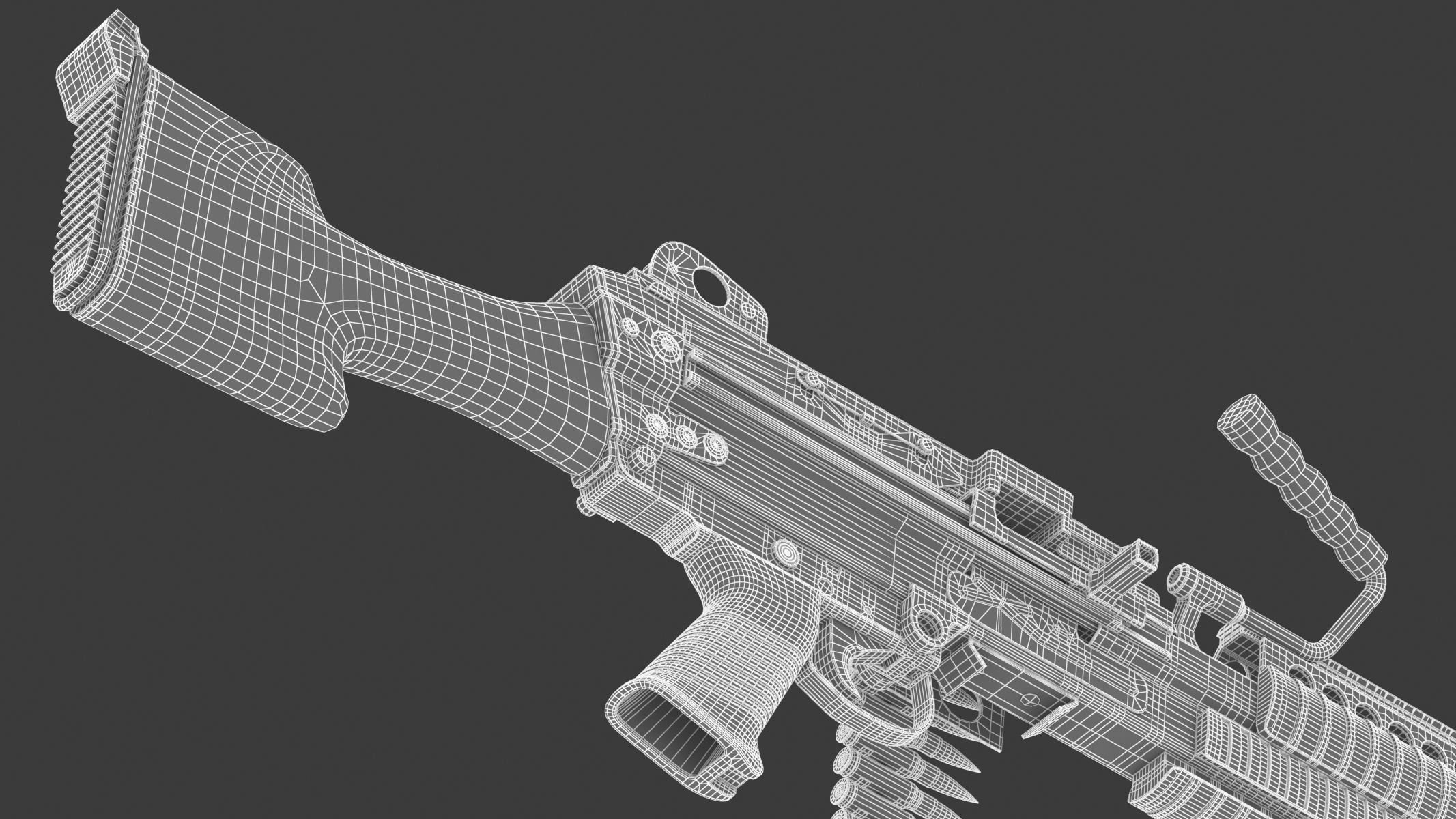 Mk 48 Machine Gun 3D model | CGTrader