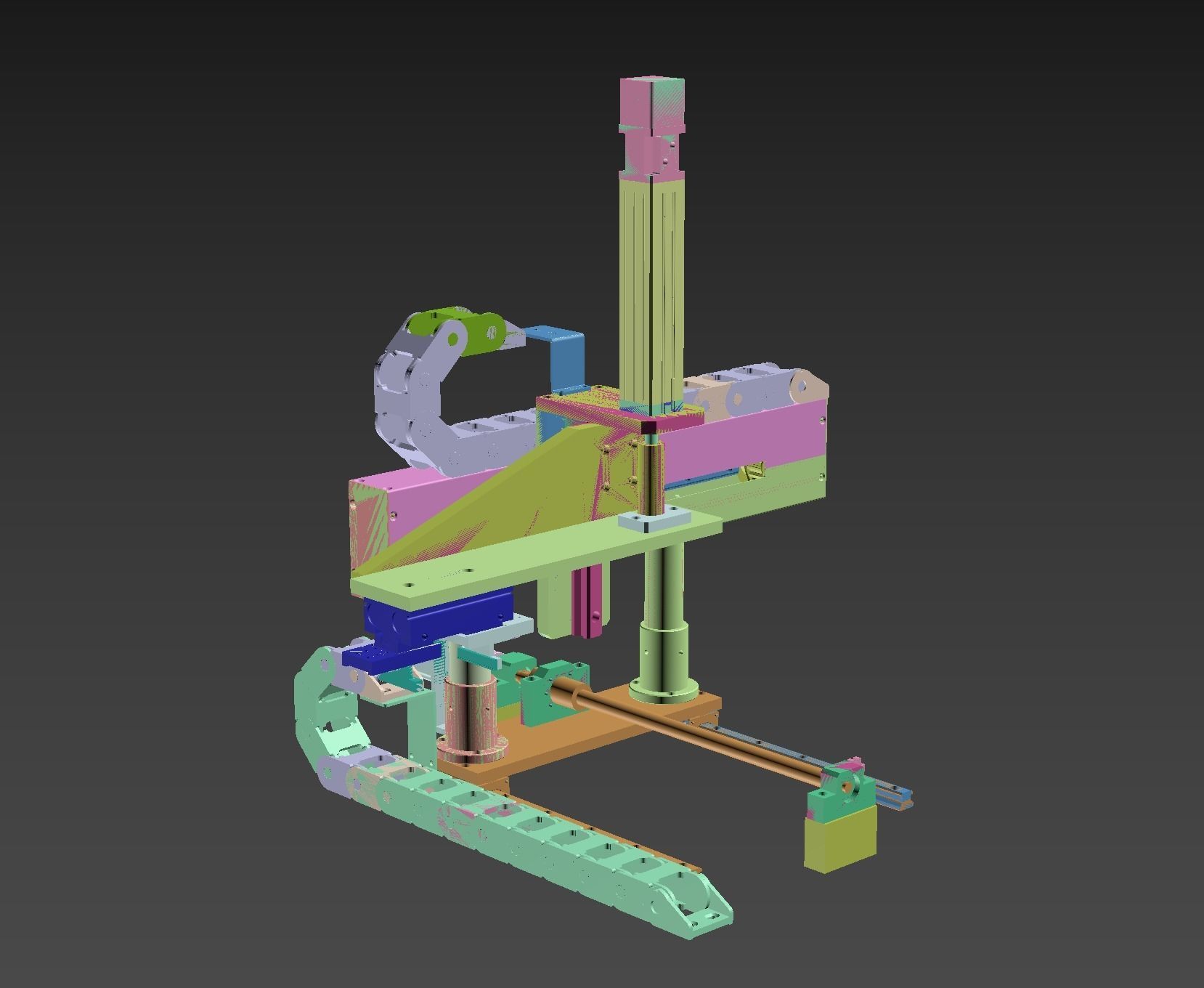 3D model Three axis manipulator VR / AR / low-poly | CGTrader