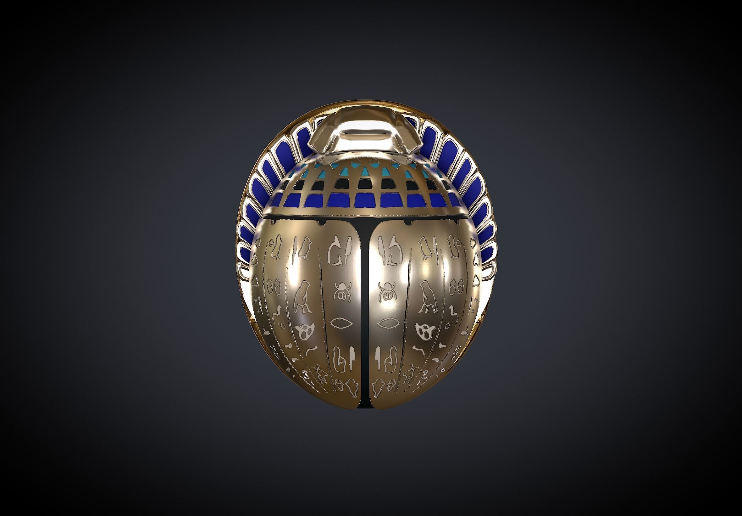 Moon Knight Scarab Compass 3D model 3D printable | CGTrader