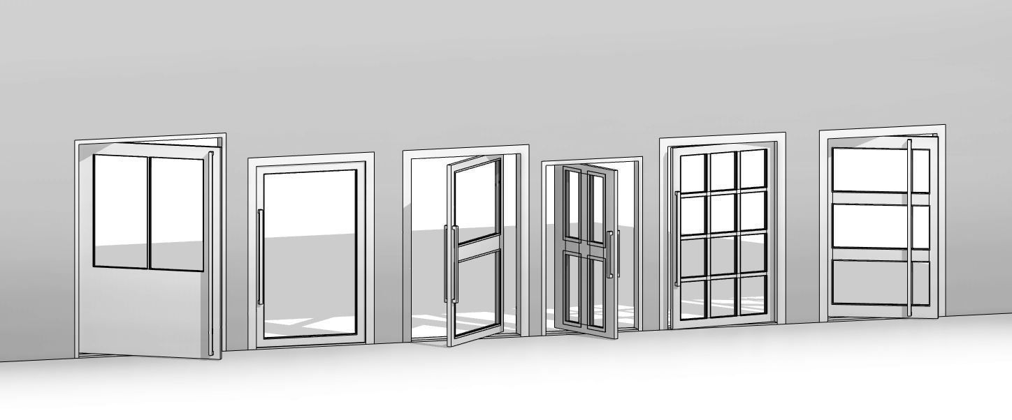 Pivot Door 3D model | CGTrader