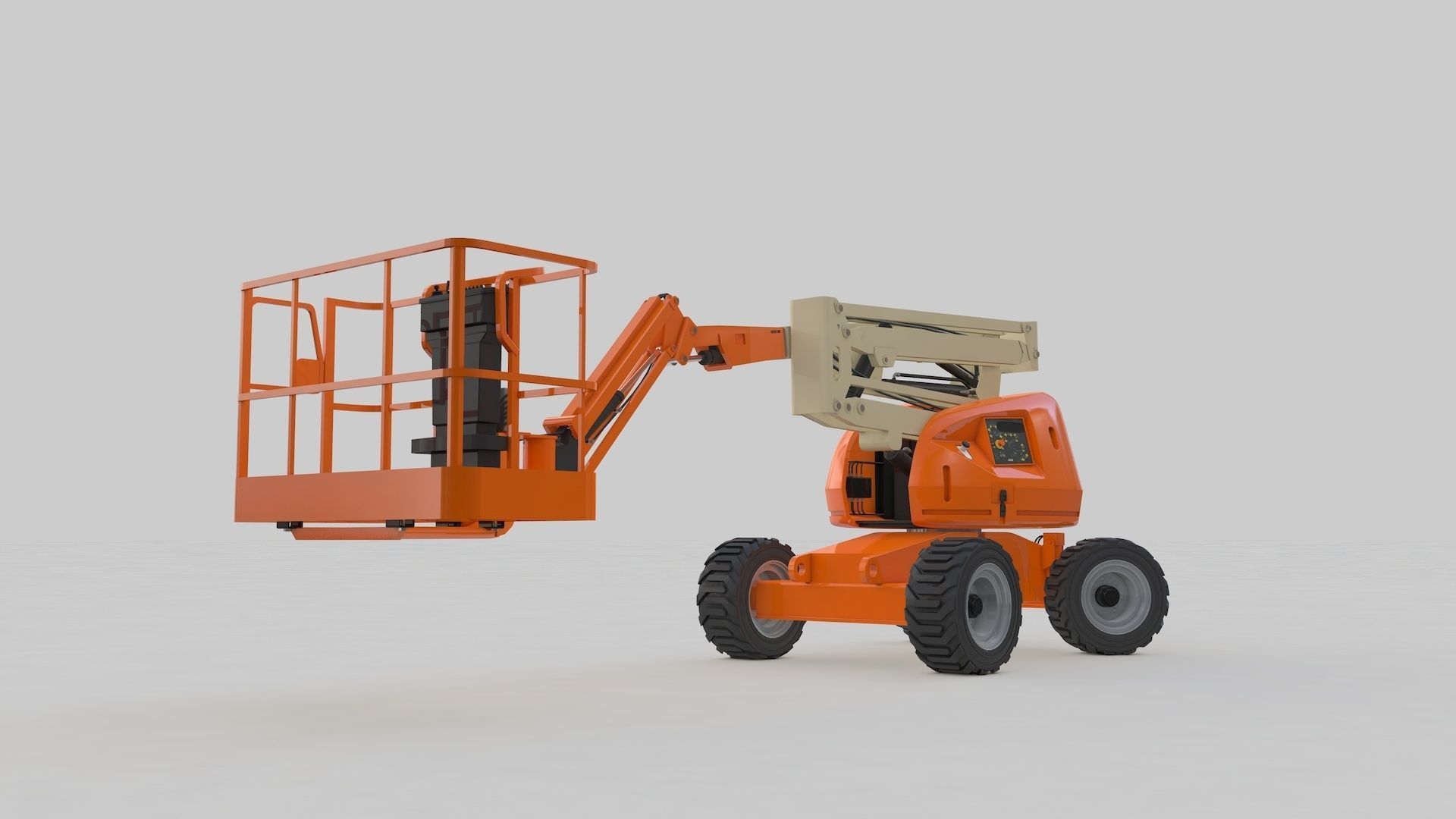 Cherry Picker Teleskopic Boom 3D model animated rigged | CGTrader