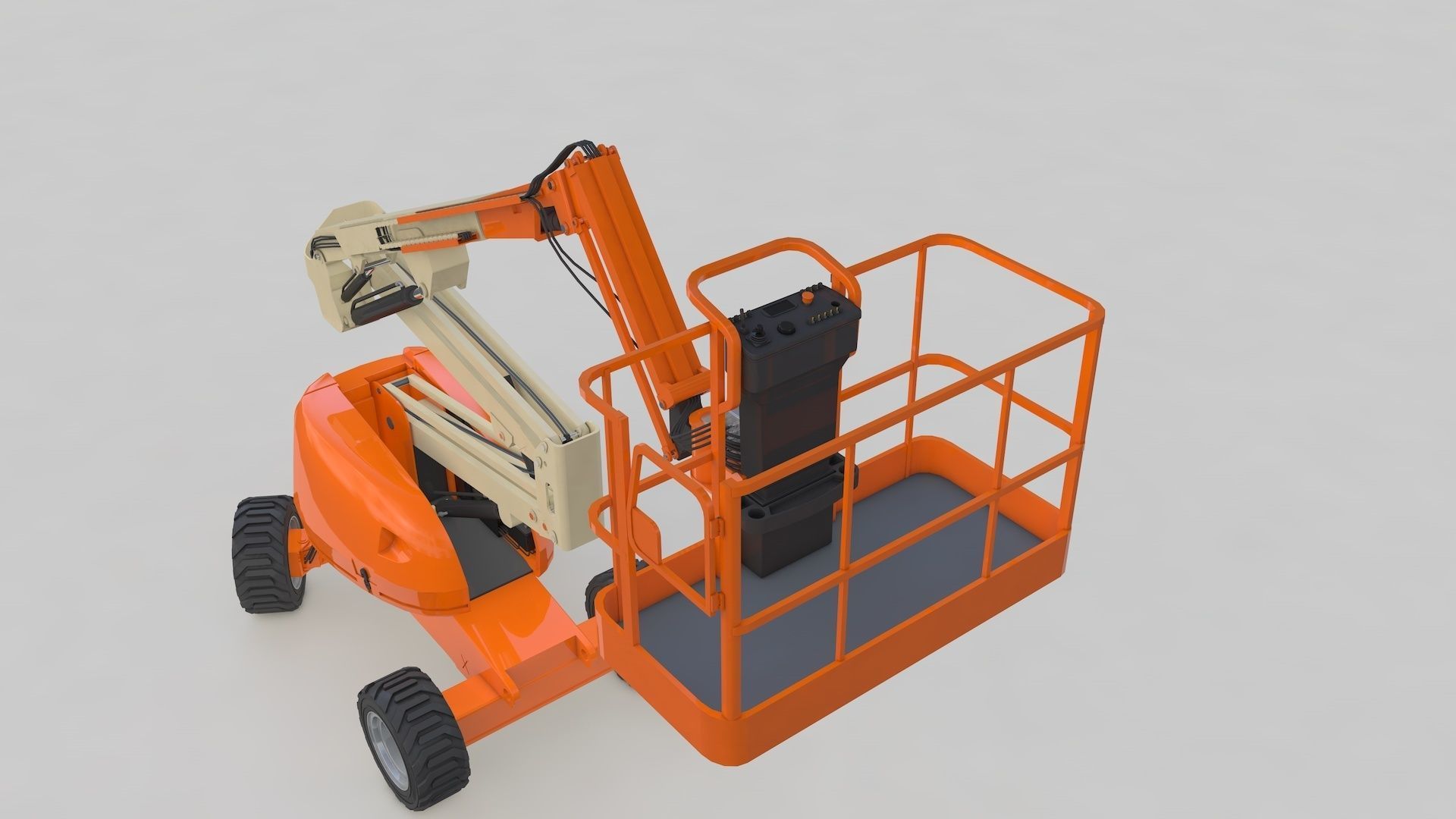 Cherry Picker Teleskopic Boom 3D model animated rigged | CGTrader