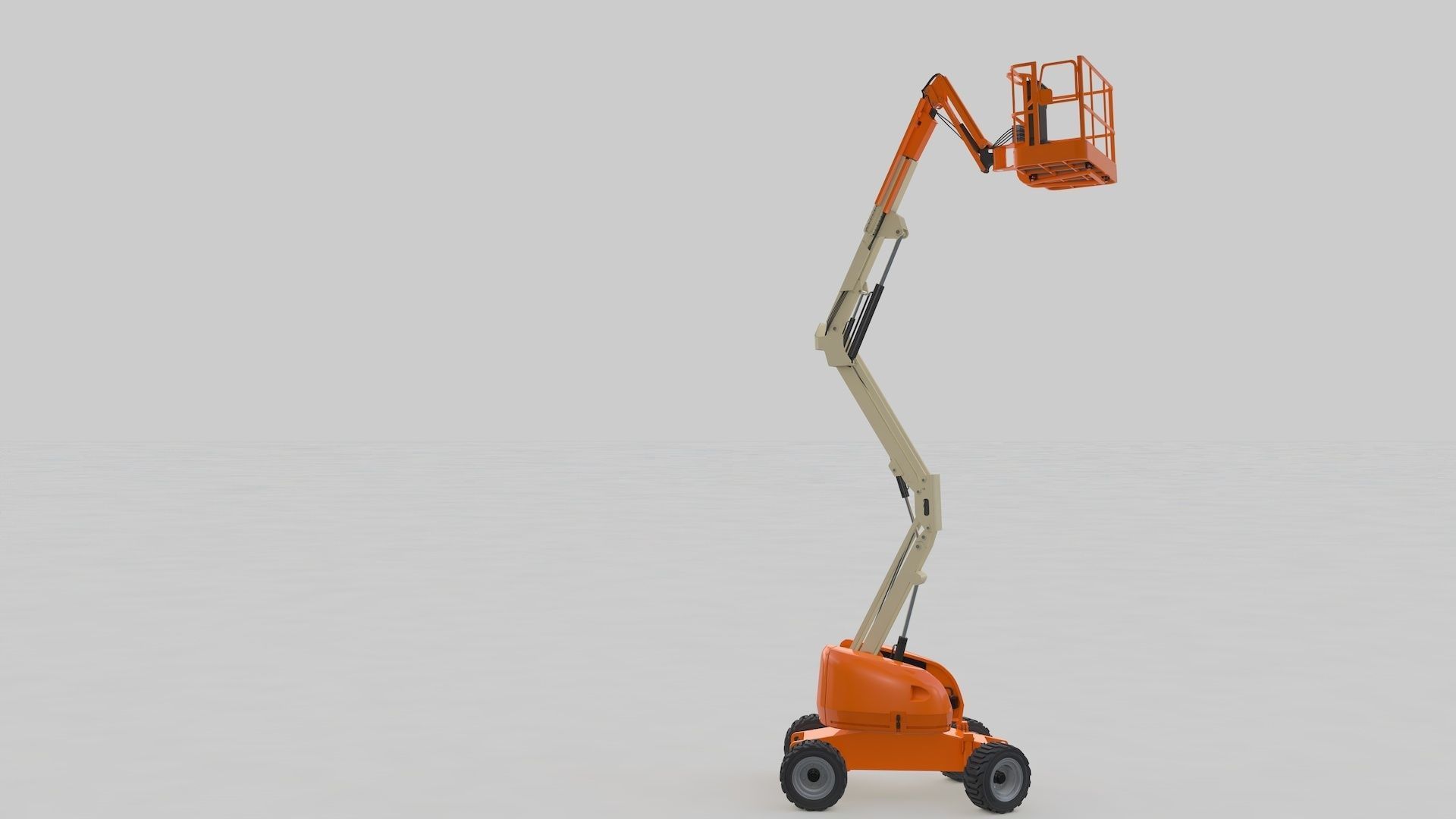 Cherry Picker Teleskopic Boom 3D model animated rigged | CGTrader