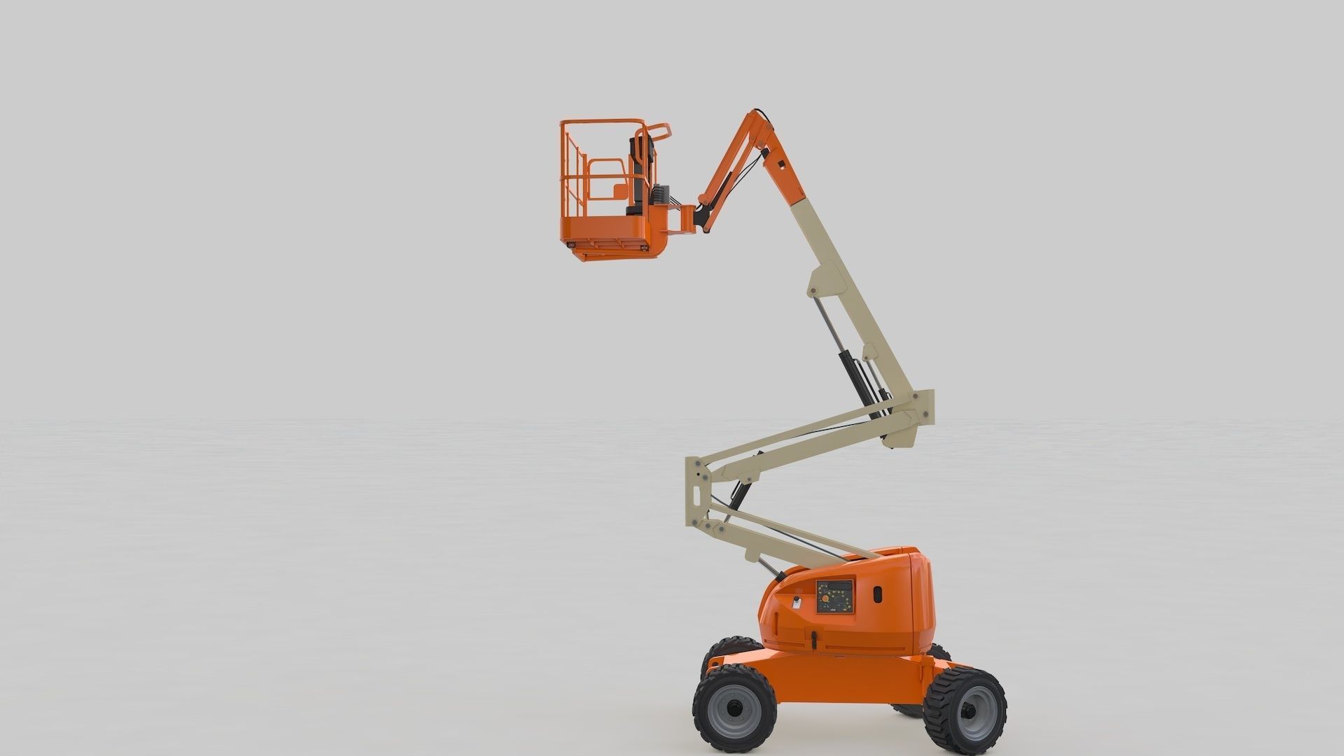 Cherry Picker Teleskopic Boom 3D model animated rigged | CGTrader