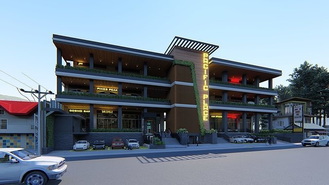 COMMERCIAL BUILDING 3D model | CGTrader