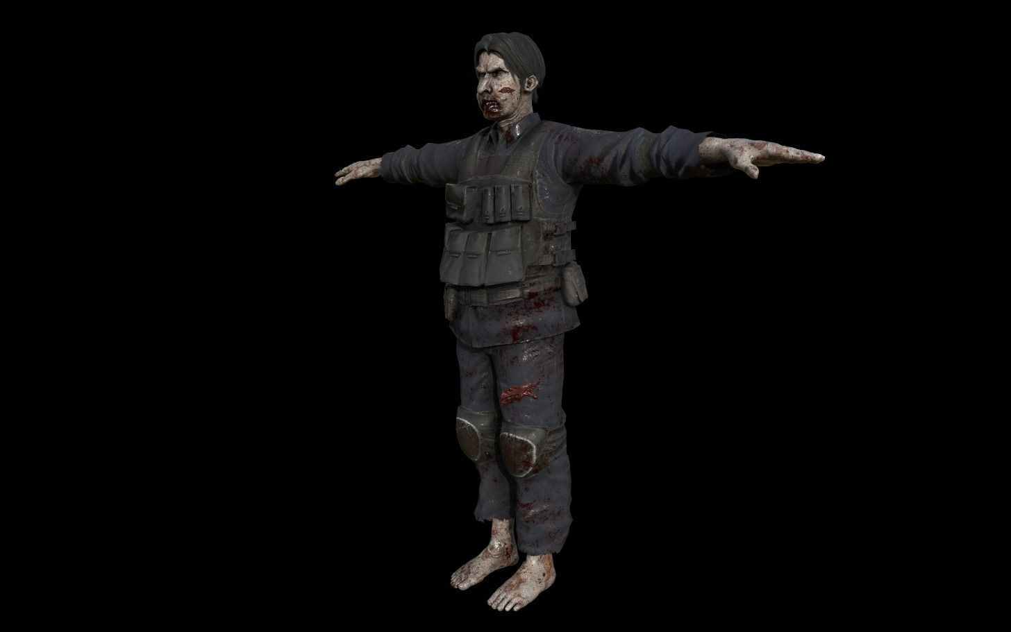 3D model AAA Zombies Pack VR / AR / low-poly | CGTrader