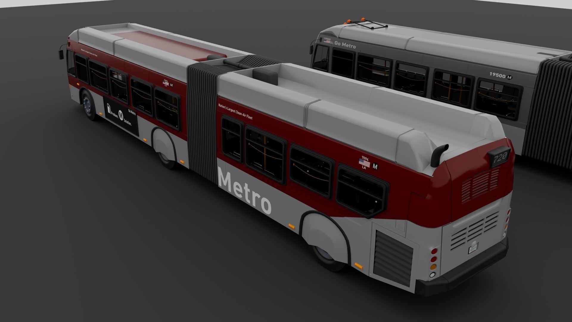 3D New Flyer XN40 articulated 3D model | CGTrader