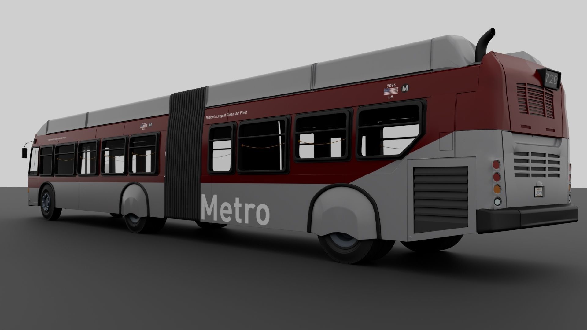 3D New Flyer XN40 articulated 3D model | CGTrader