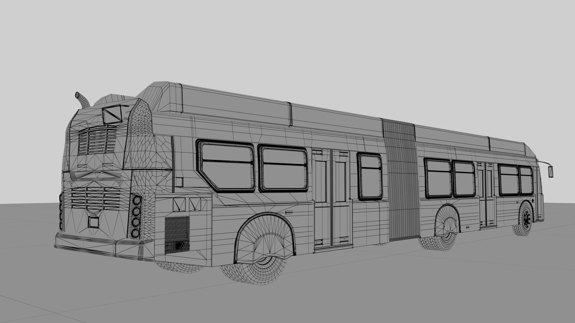 3D New Flyer XN40 articulated 3D model | CGTrader