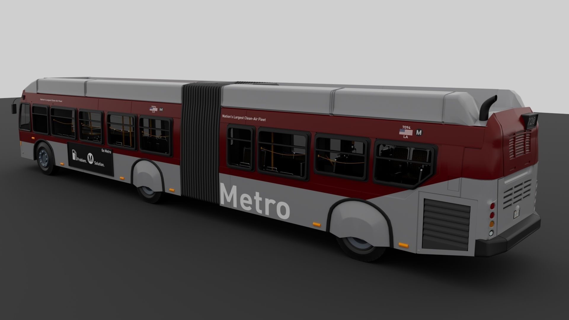 3D New Flyer XN40 articulated 3D model | CGTrader