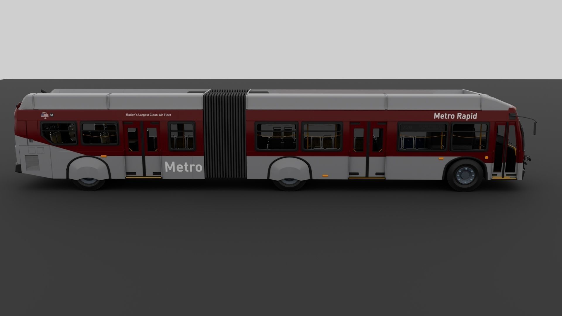 3D New Flyer XN40 articulated 3D model | CGTrader