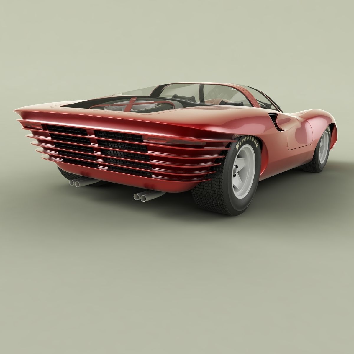 Ferrari 250 P5 Pininfarina concept 3D model | CGTrader