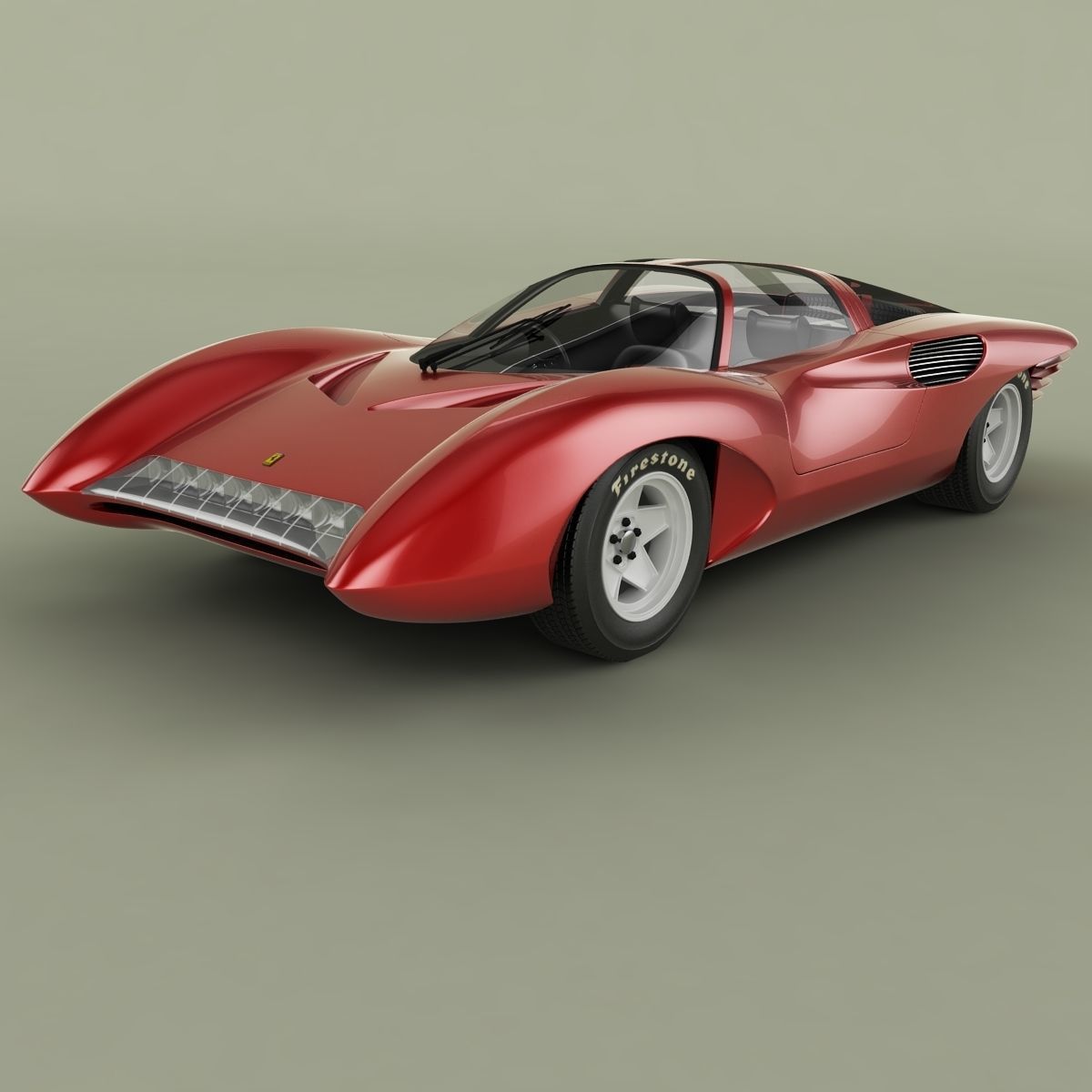Ferrari 250 P5 Pininfarina concept 3D model | CGTrader