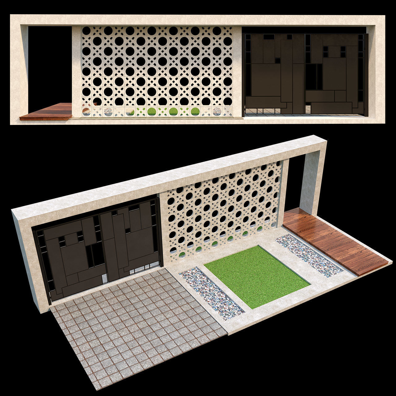 Gate 05 free 3D model | CGTrader