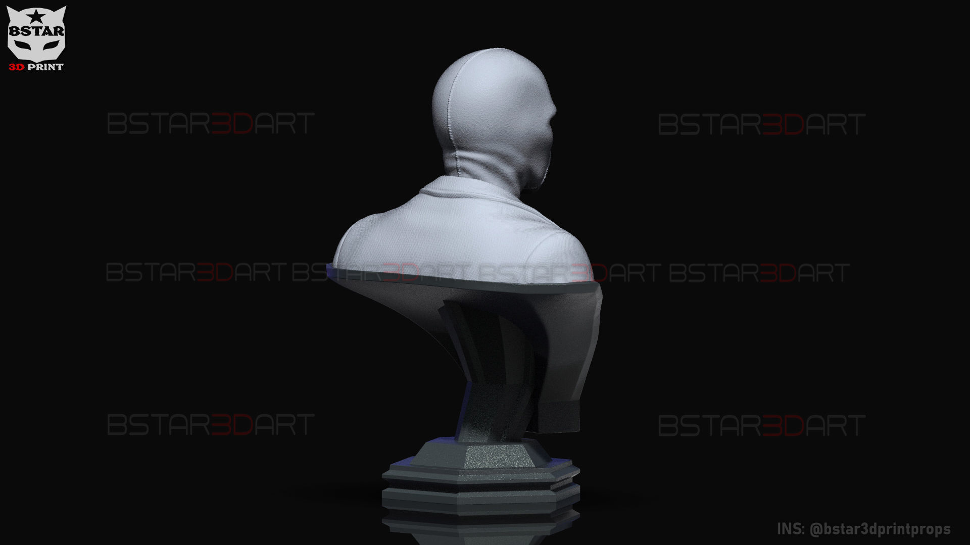 MR Knight Bust - Moon Knight TV series - Marvel Comics 3D model 3D ...