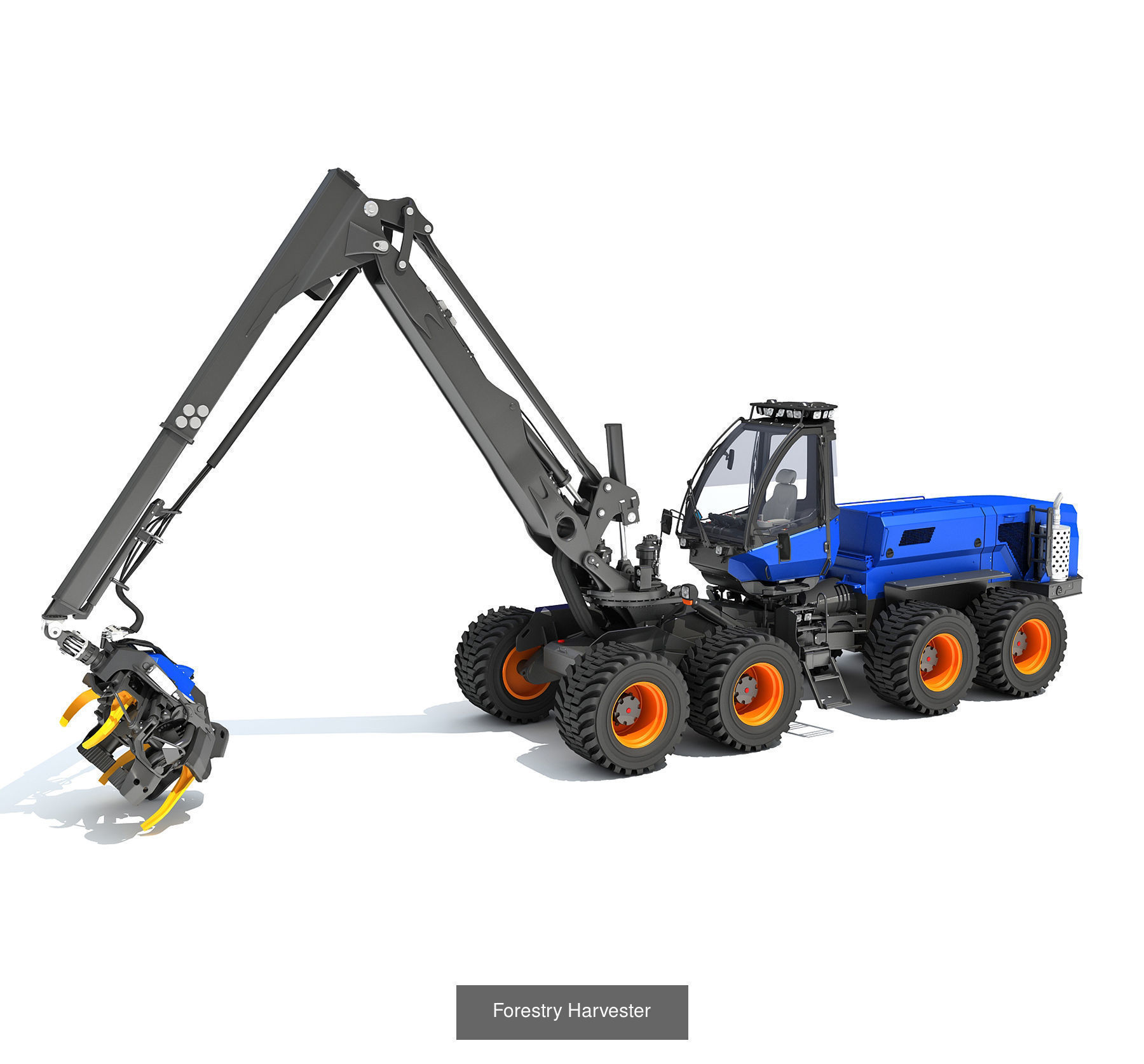 Forestry Machinery Set 3D Model Collection | CGTrader