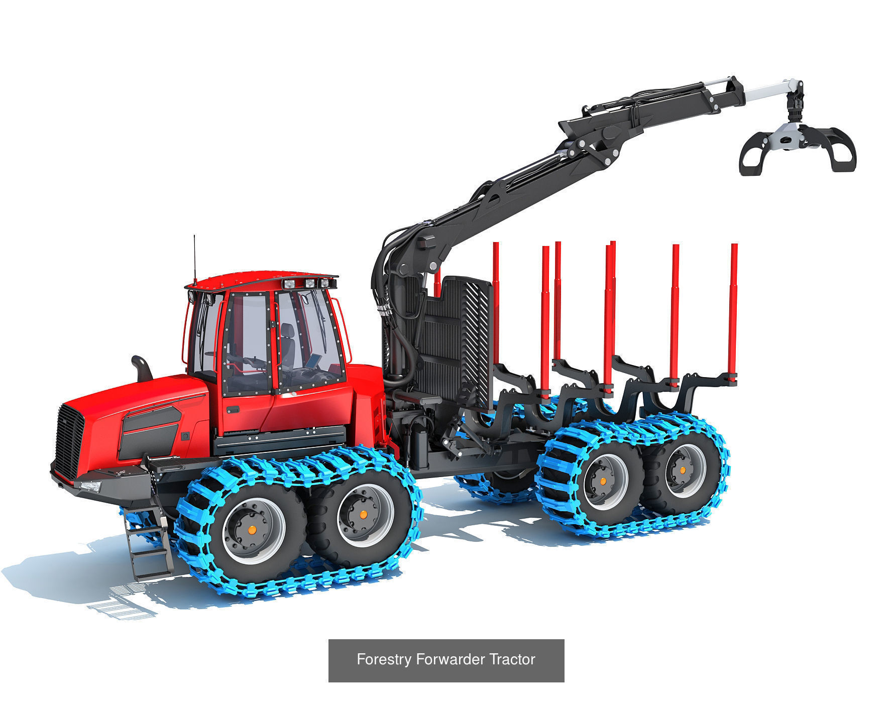 Forestry Machinery Set 3D Model Collection | CGTrader