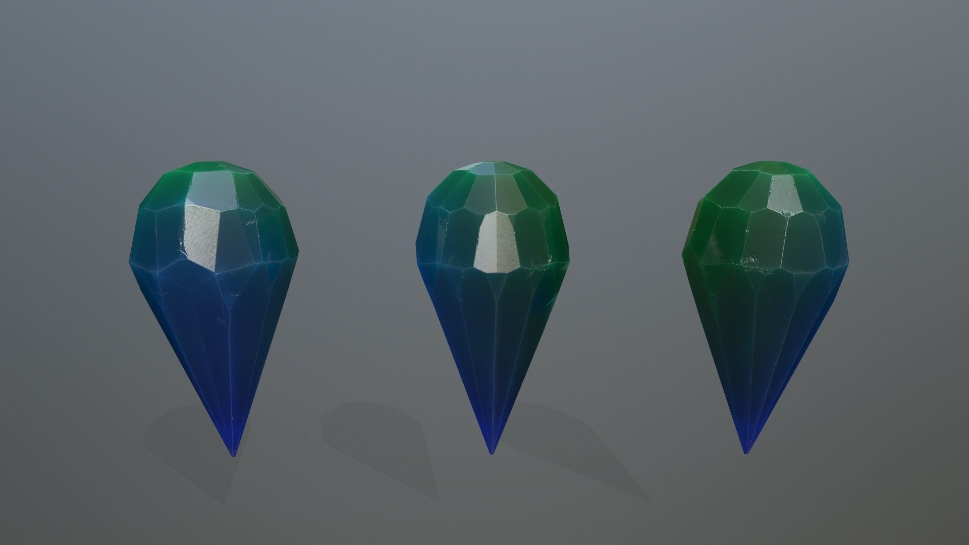 3D model Gem Set of gemstones VR / AR / low-poly | CGTrader