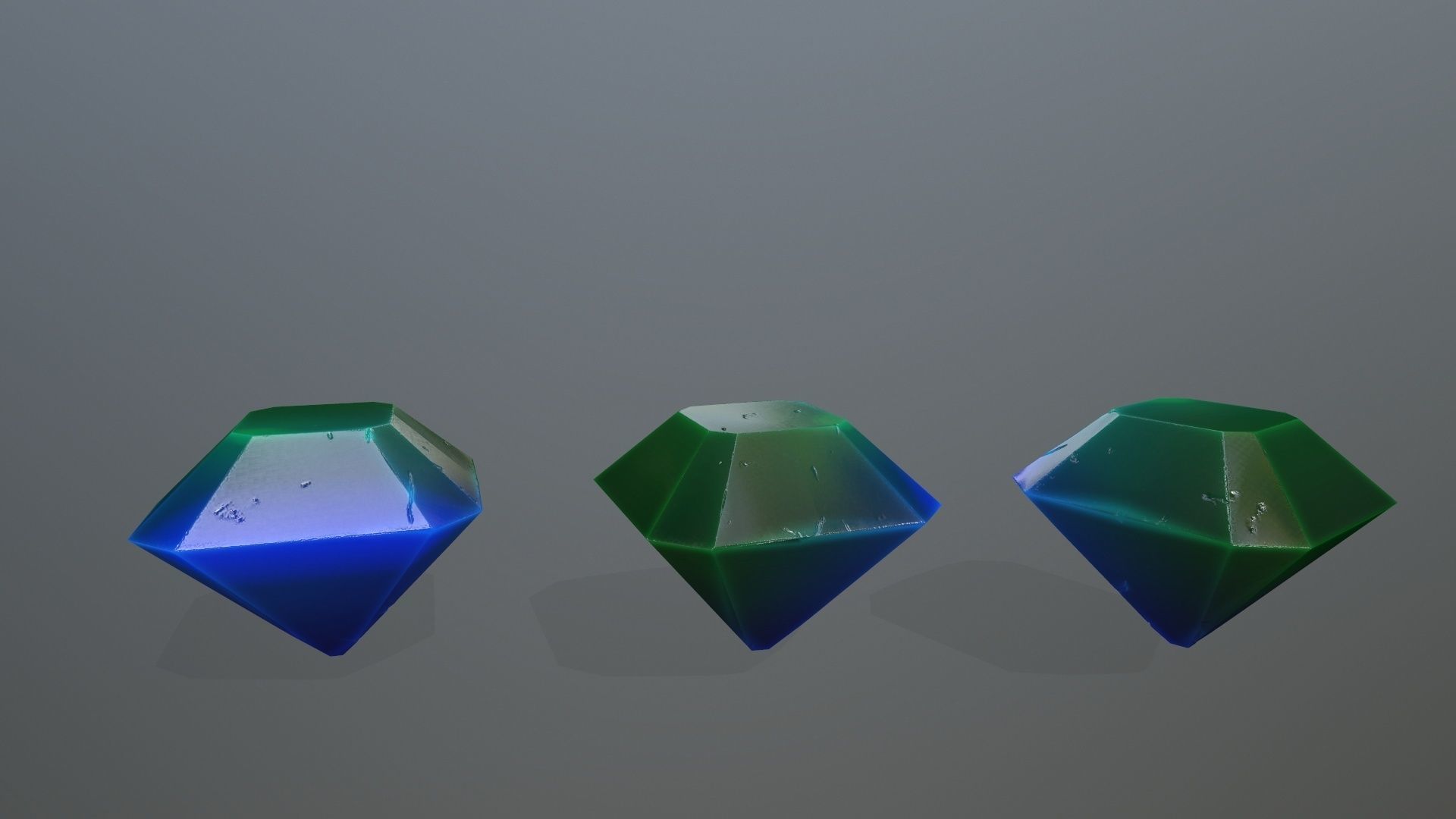 3D model Gem Set of gemstones VR / AR / low-poly | CGTrader