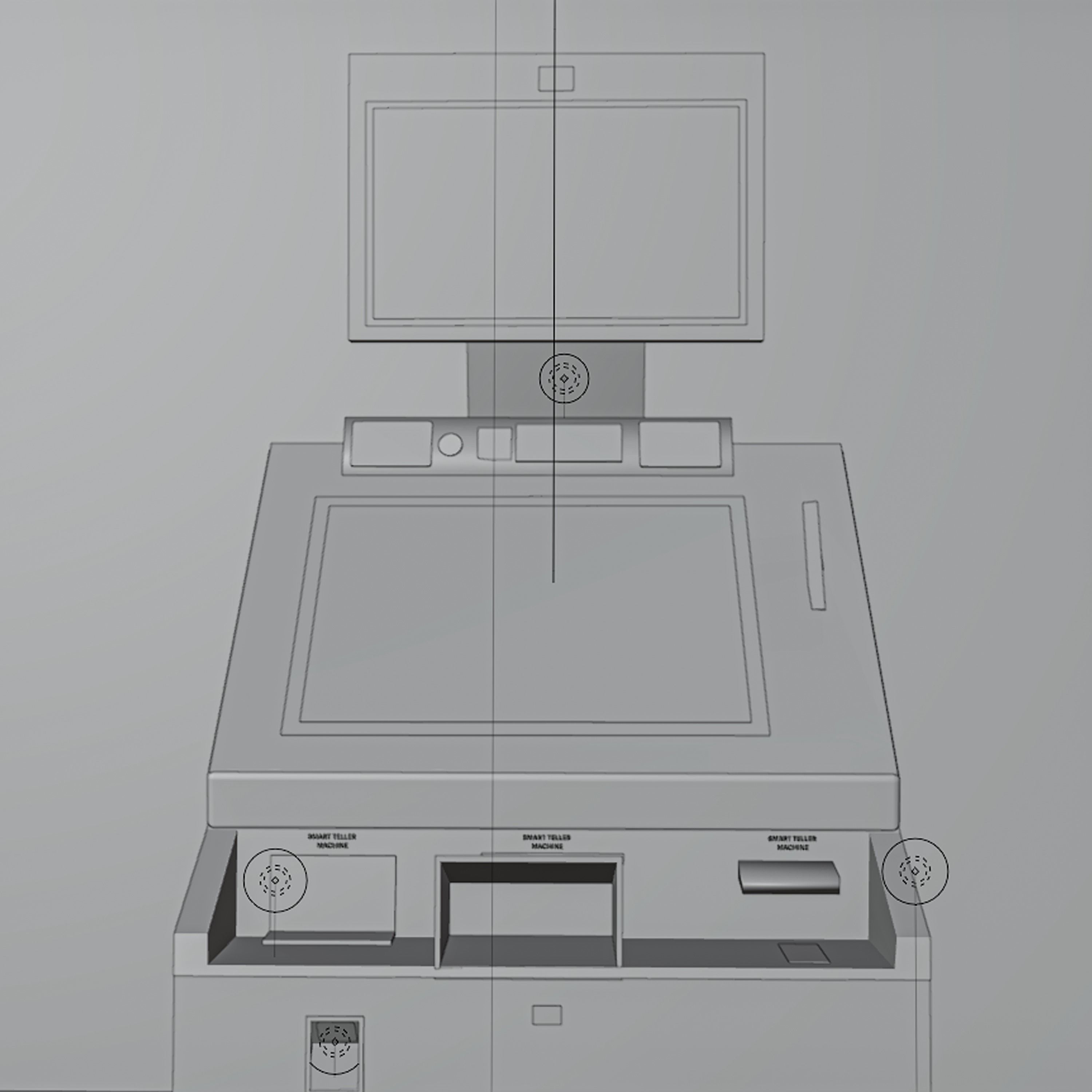 Smart Teller Machine free 3D model | CGTrader