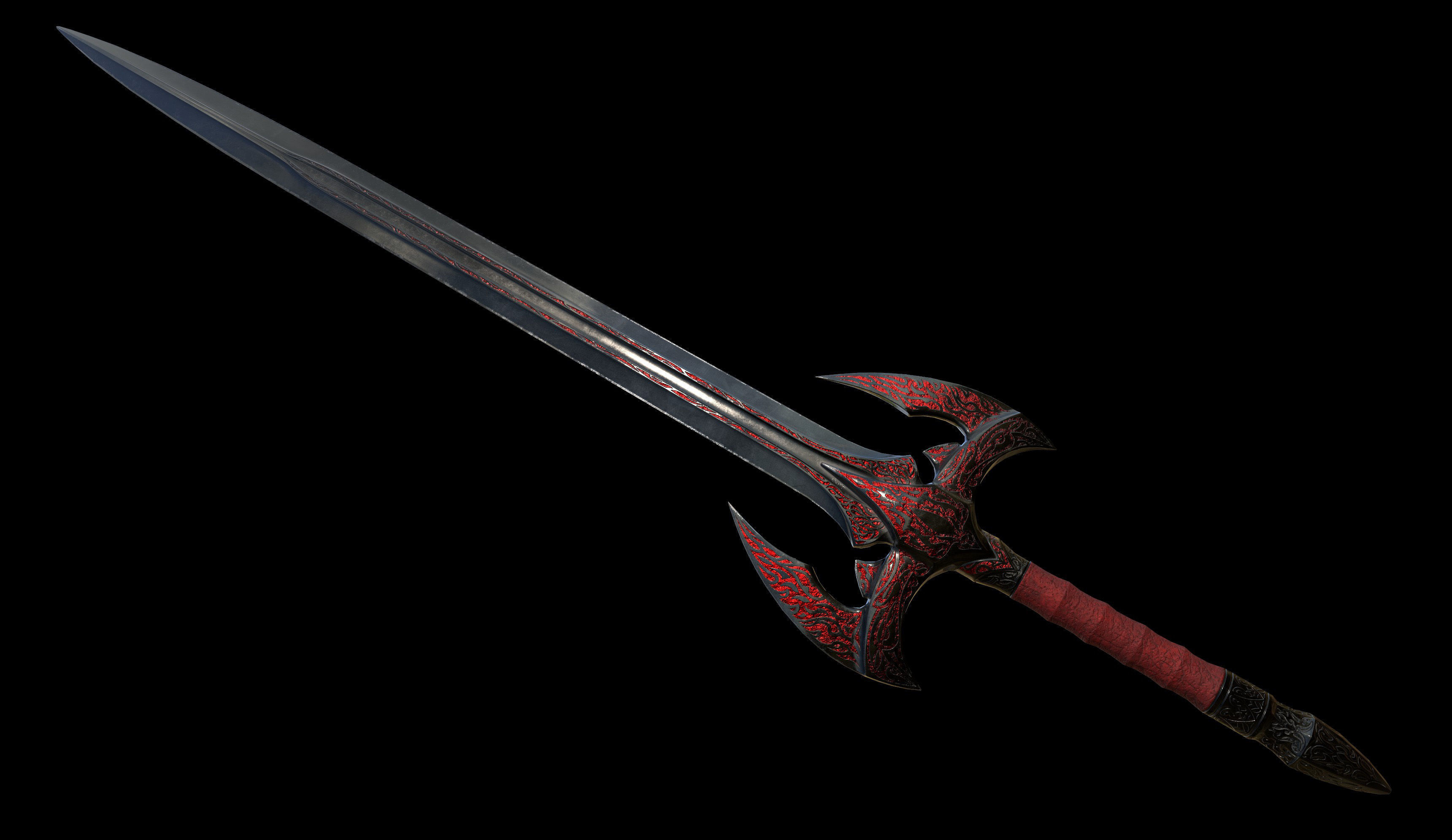 3D model Dark Fantasy Sword VR / AR / low-poly | CGTrader