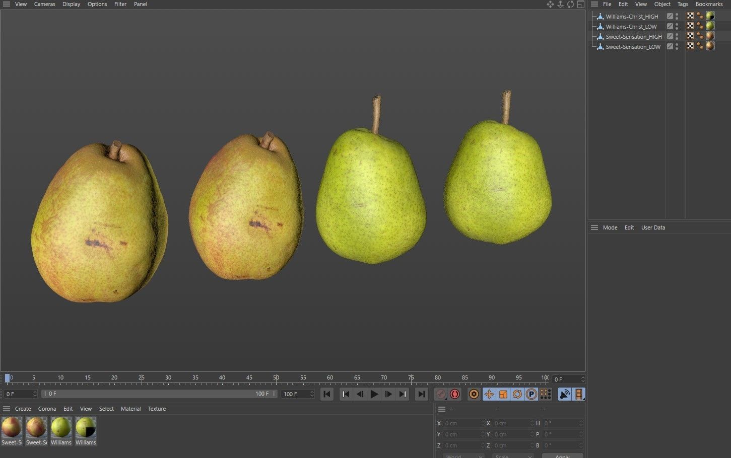 Pear Williams Christ and Sweet Sensation 3D model | CGTrader