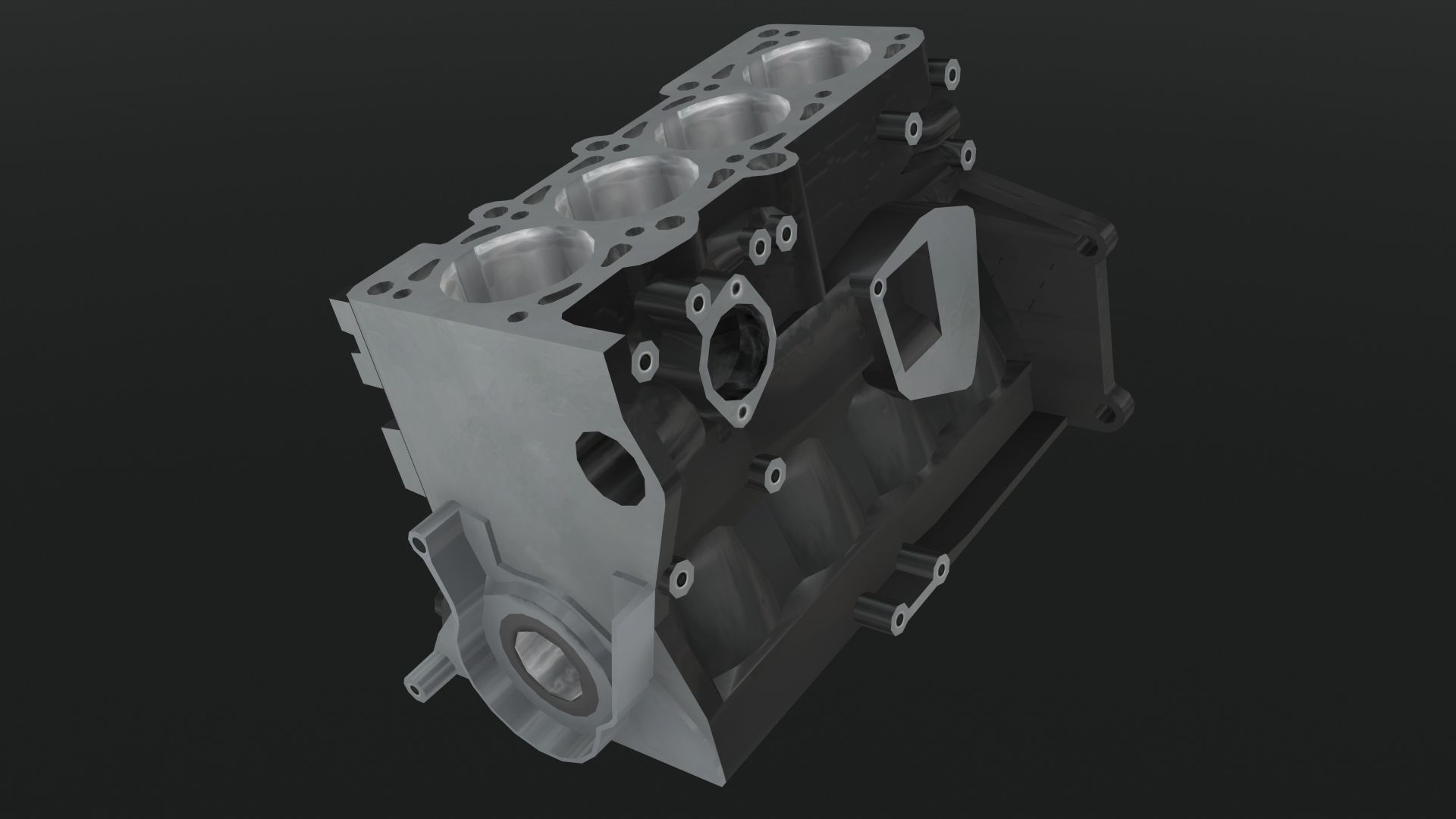 3D model Volkswagen EA113 AWP 20v Turbo engine VR / AR / low-poly ...