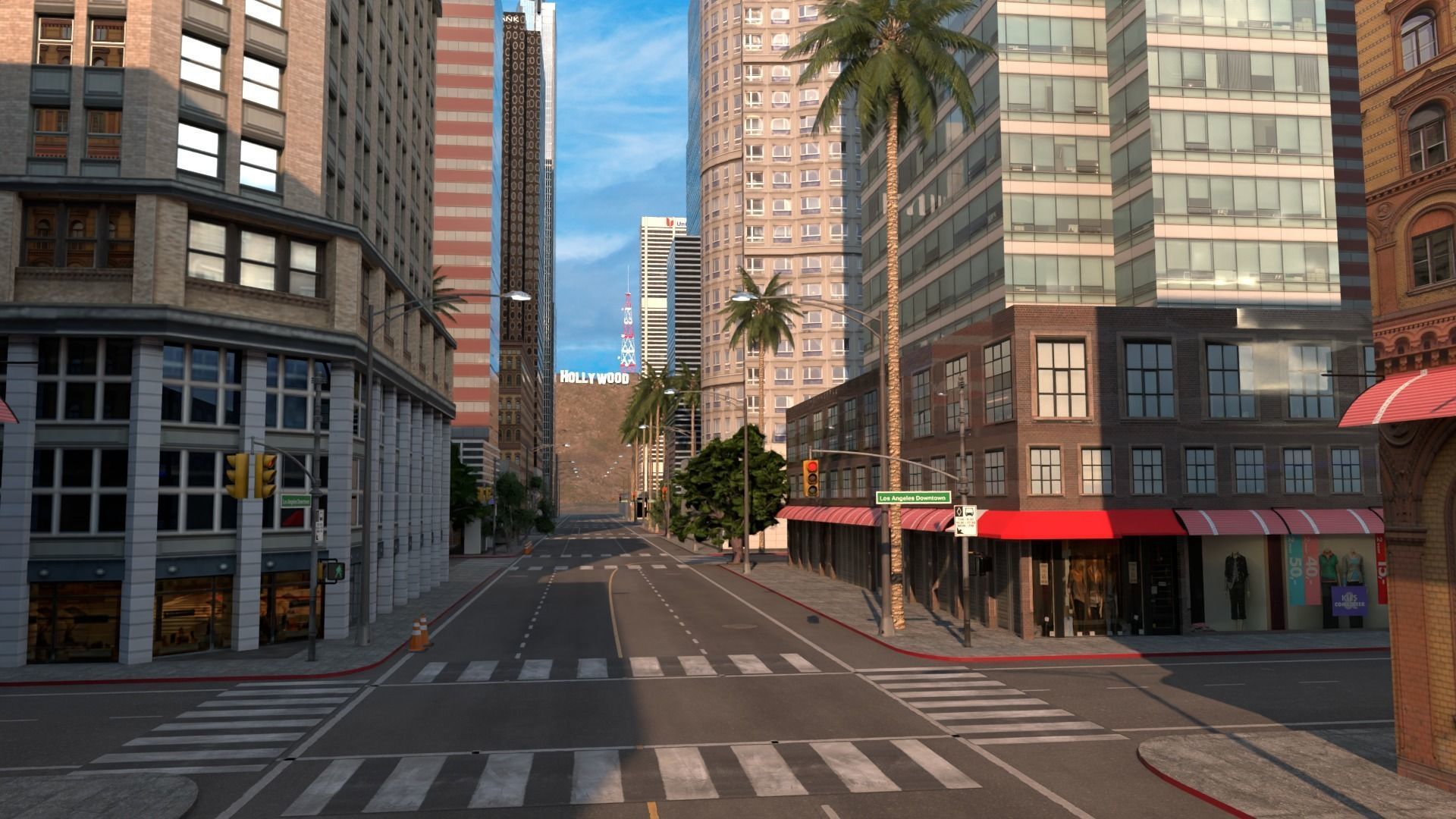 Hollywood Sign Los Angeles CA USA 3D model | CGTrader