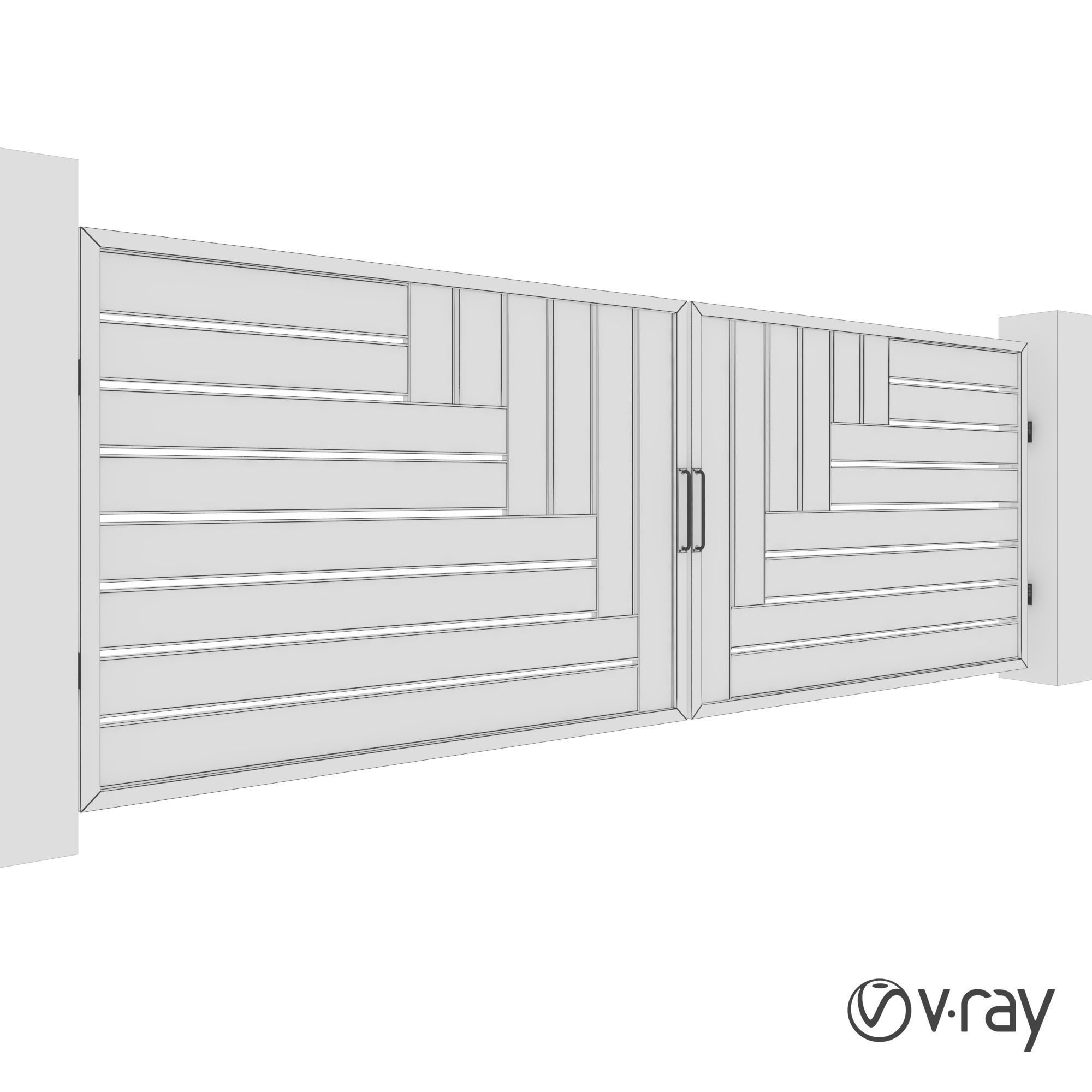 MODERN MS MAIN GATE 3D model | CGTrader