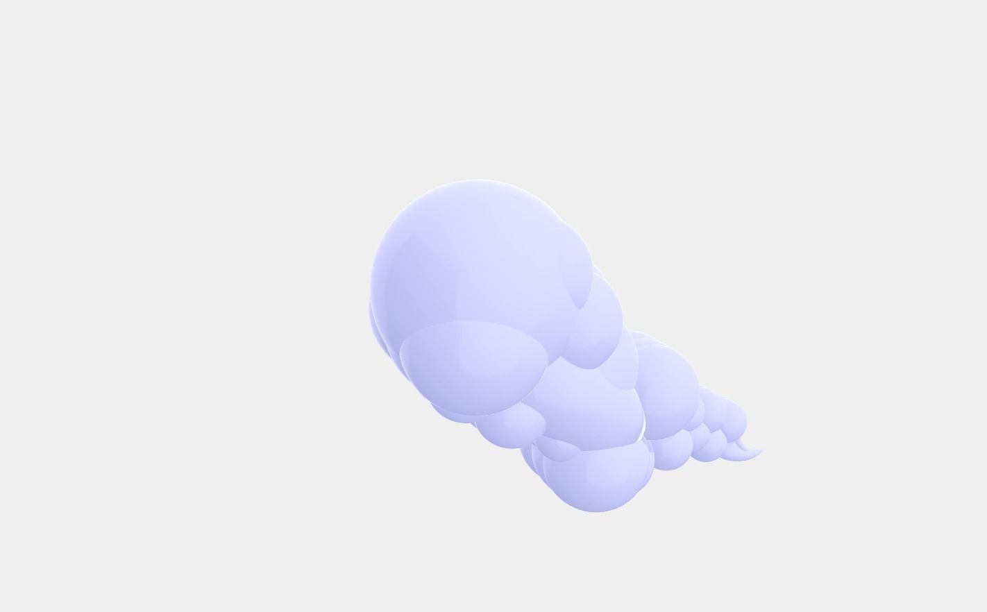 Cartoon Bubble Cloud free 3D model | CGTrader
