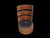 3D model Wooden Cylindrical Chair Lowpoly PBR VR / AR / low-poly | CGTrader