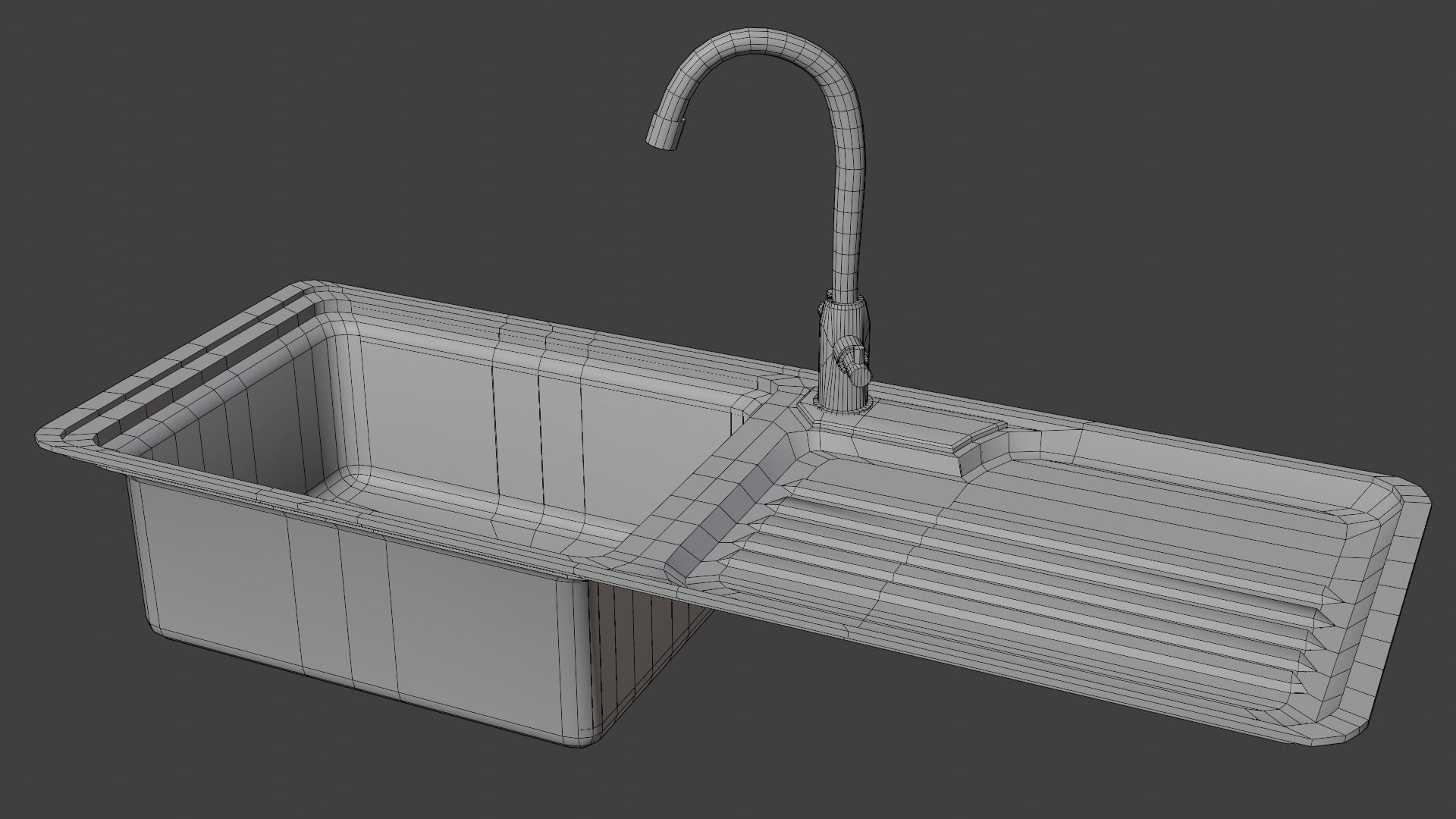 3D model Kitchen sink VR / AR / low-poly | CGTrader