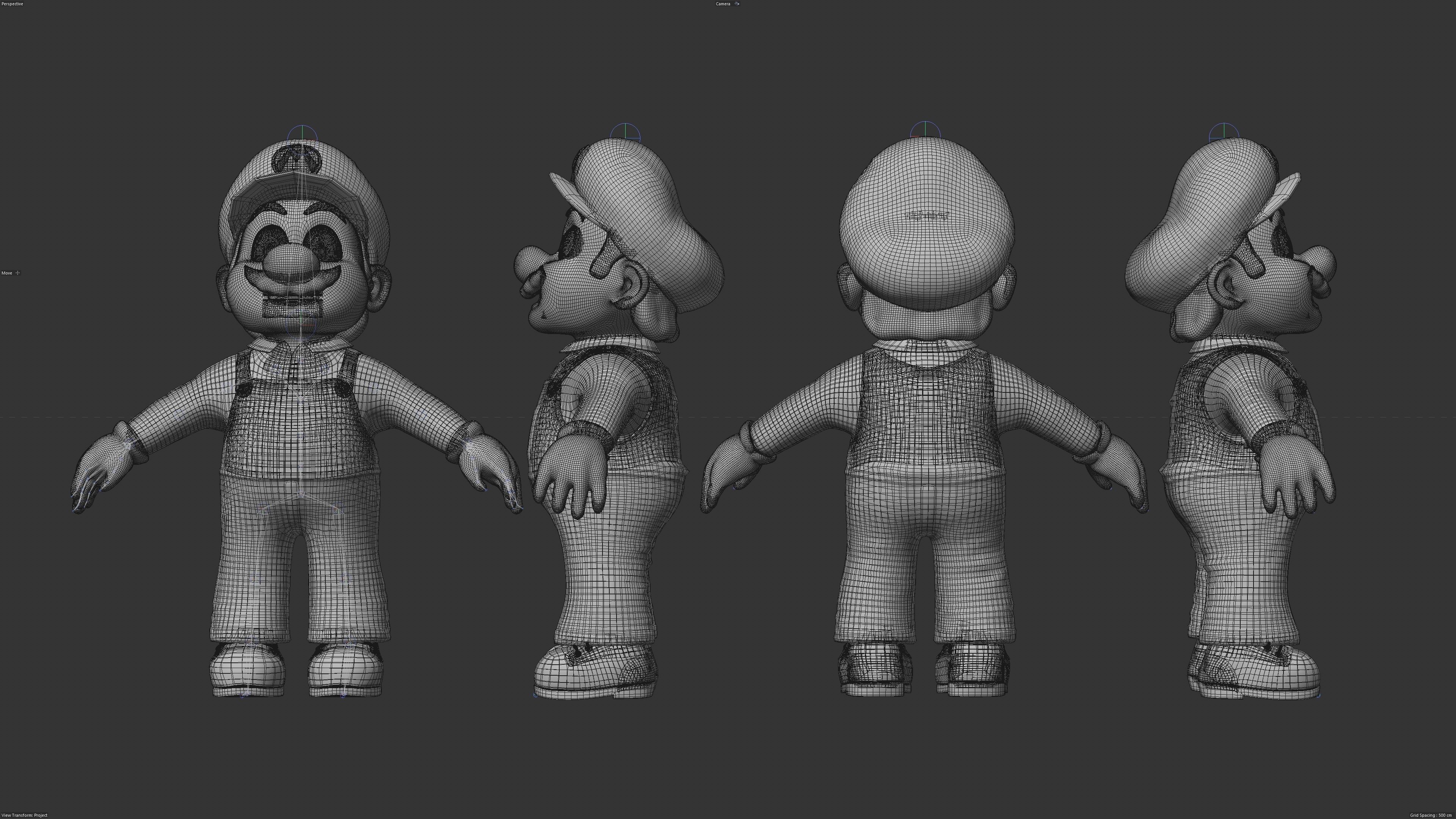 Mario 3D Model 3D model rigged | CGTrader
