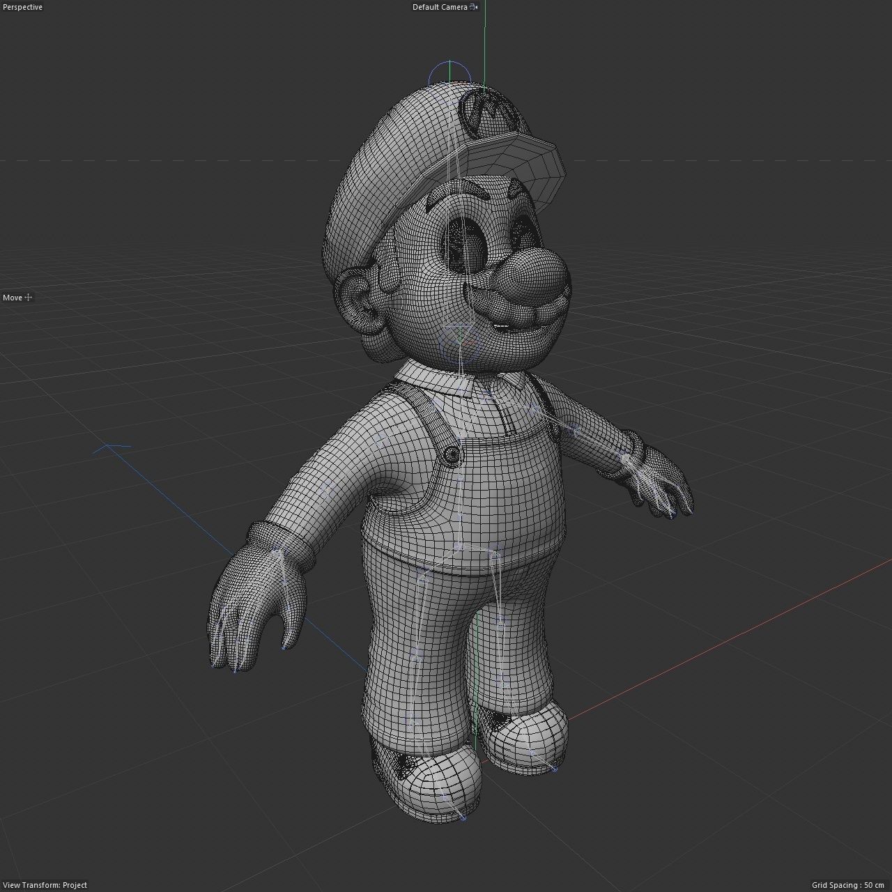 Mario 3D Model 3D model rigged | CGTrader