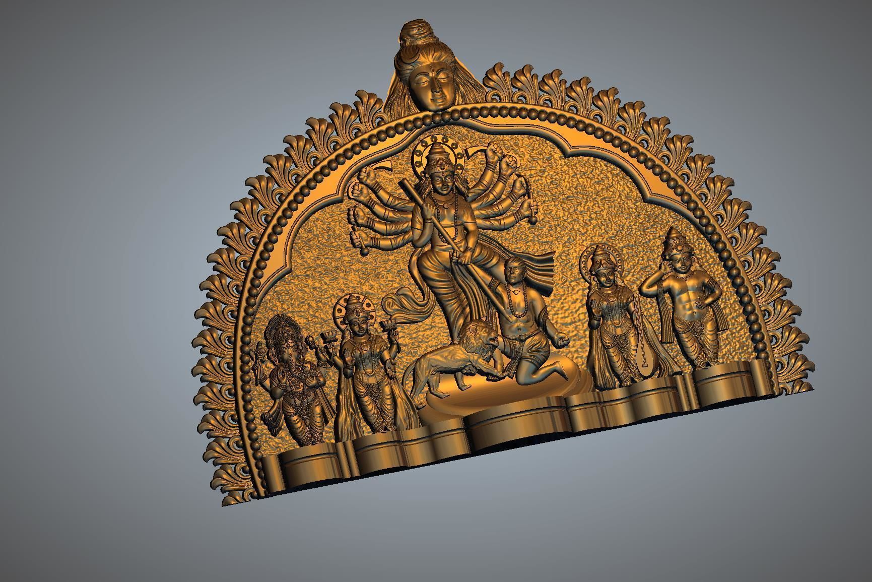 DURGA MAA HINDU GOD 3D model 3D printable | CGTrader