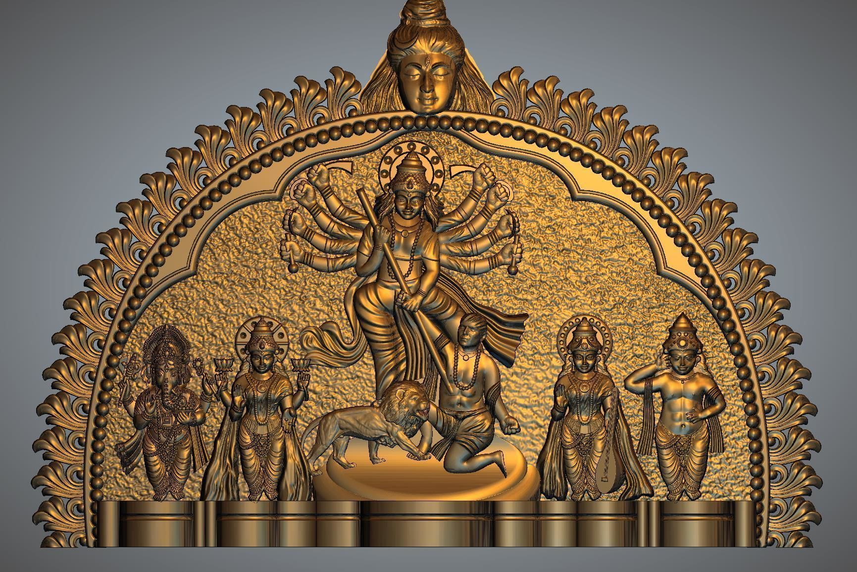 DURGA MAA HINDU GOD 3D model 3D printable | CGTrader
