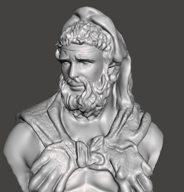 Hercules bust 3d printing 3D model 3D printable | CGTrader