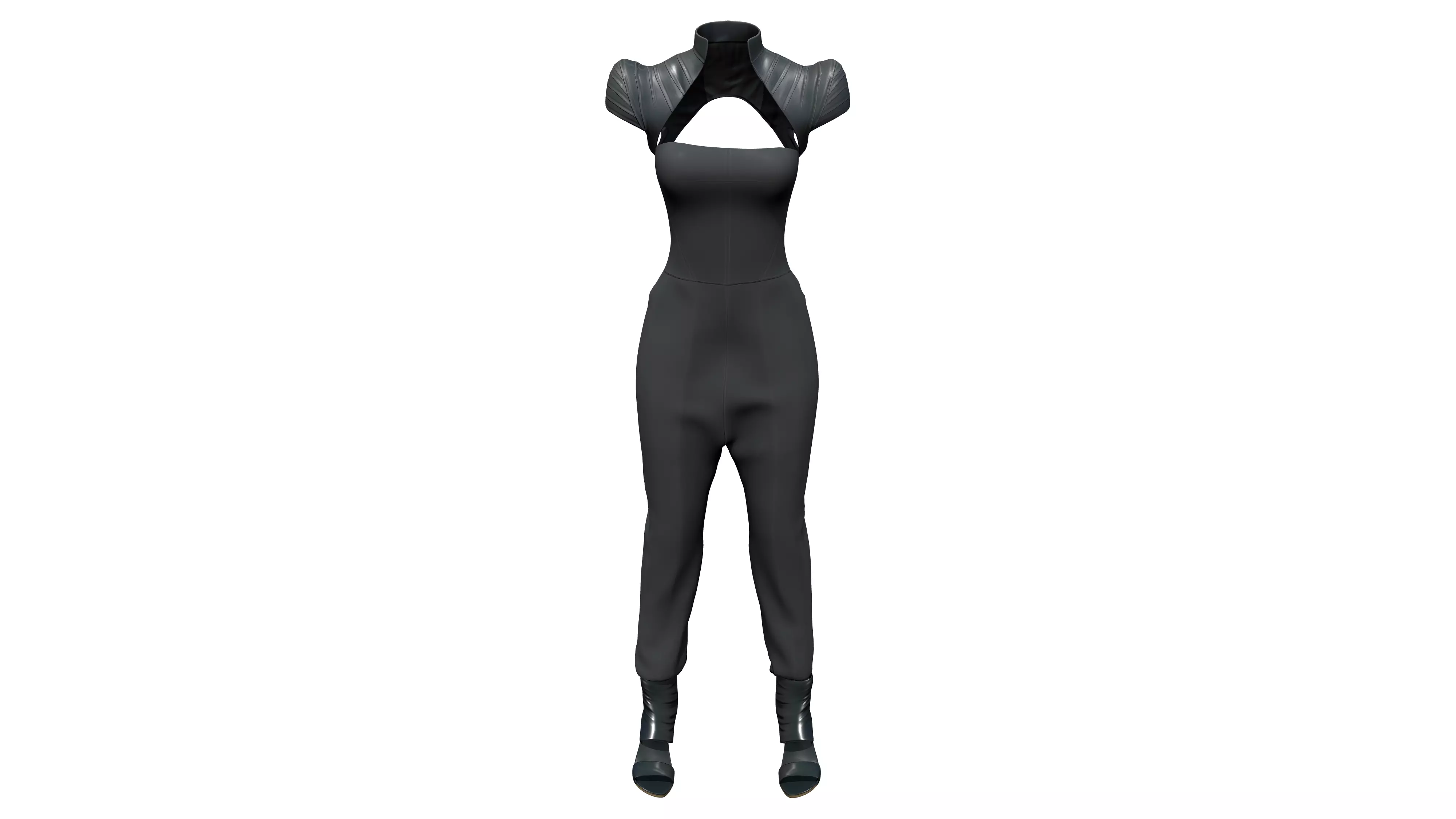 3D model Leather Bolero Outfit VR / AR / low-poly | CGTrader