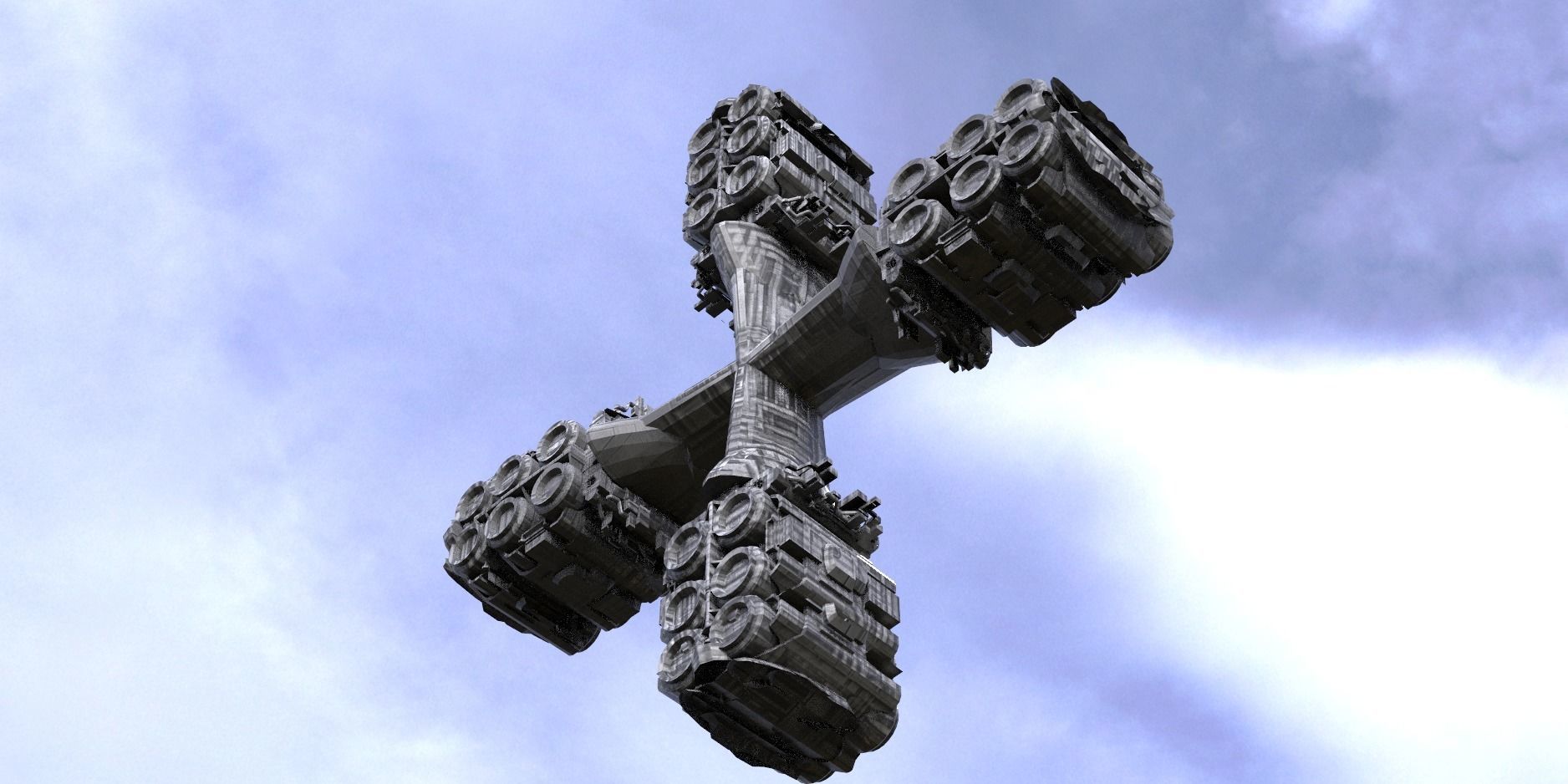 Alien satellite 8 small 3D 3D model | CGTrader