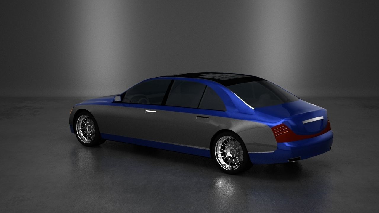 Maybach 2002 free 3D model | CGTrader