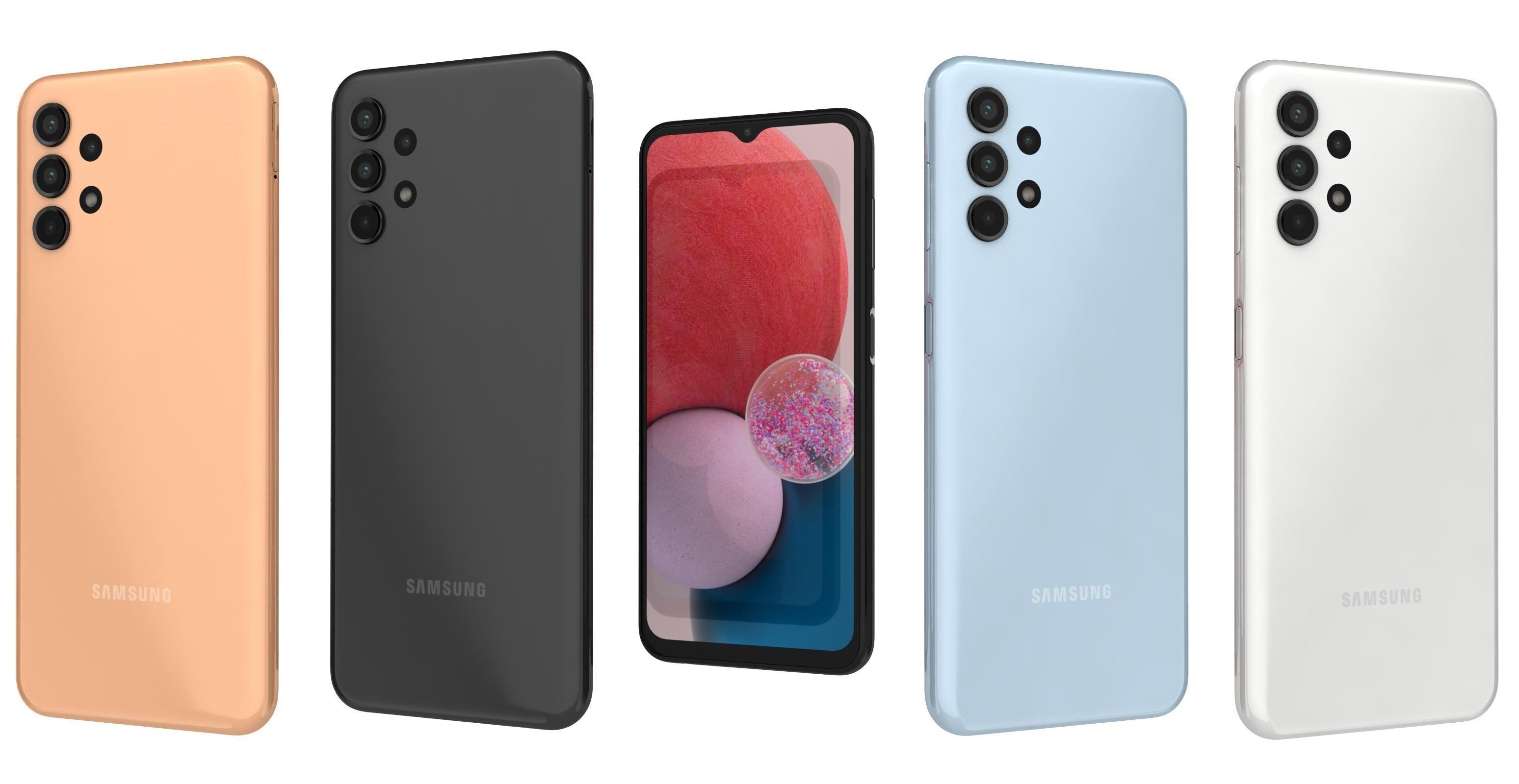 3D model Samsung Galaxy A13 LTE All Colors VR / AR / low-poly | CGTrader