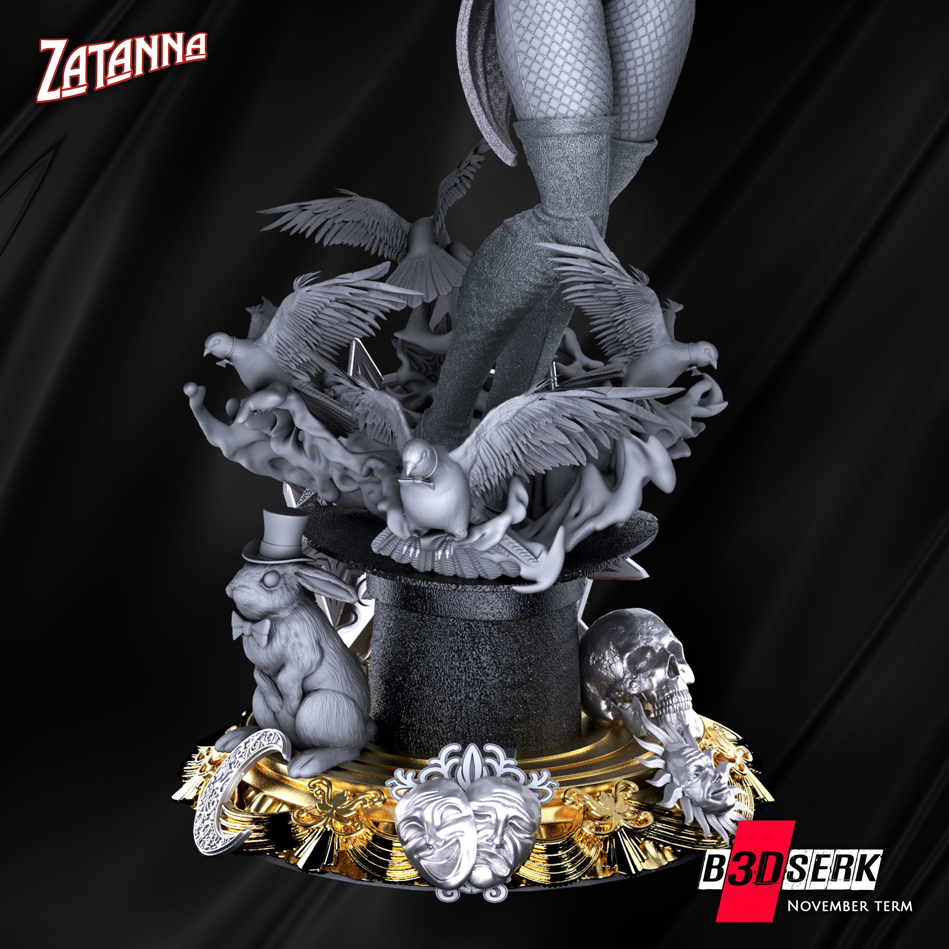 B3DSERK November Term Zatanna Sculpture 3D model 3D printable | CGTrader